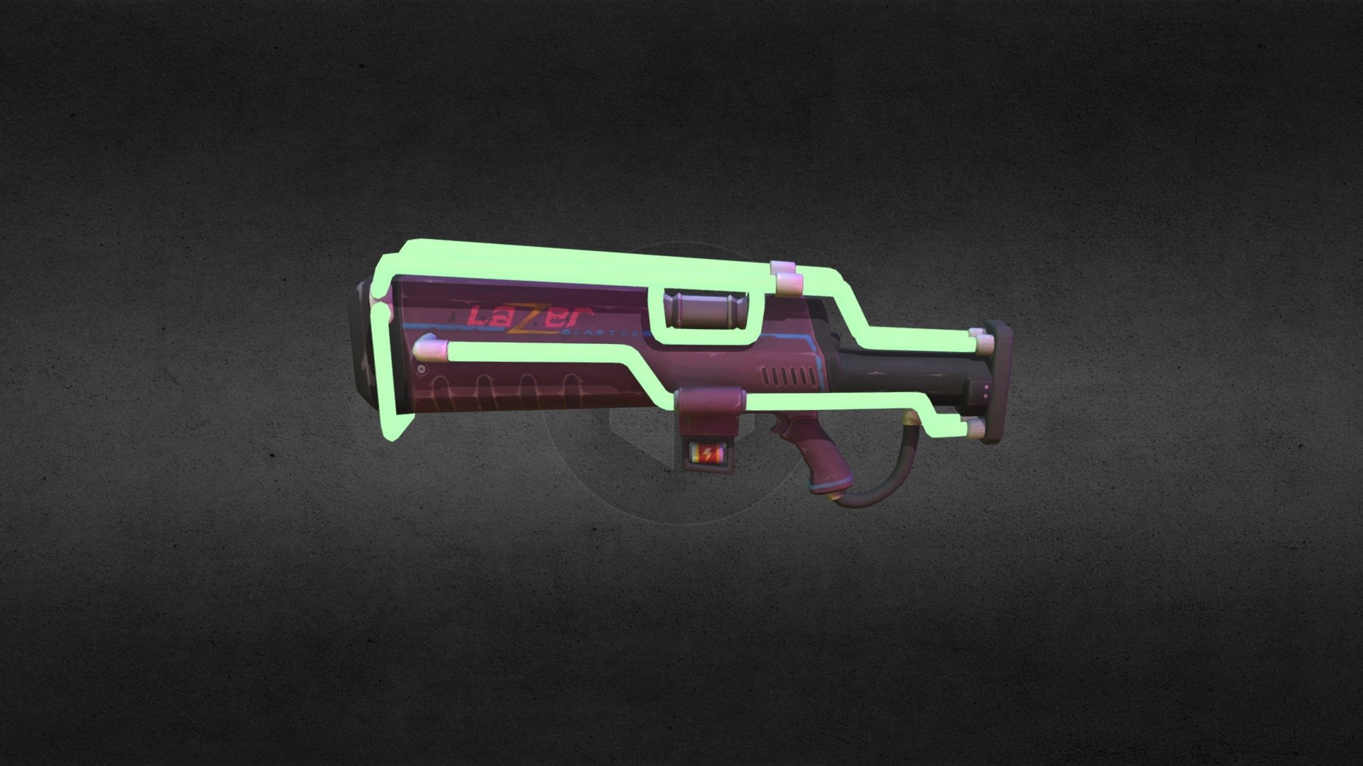 Argon Assault Rifle - Download Free 3D model by Cradle of the Cube ...