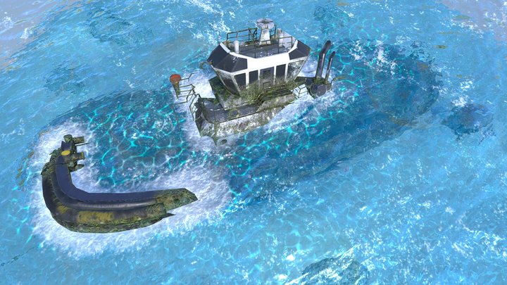 Sunken-ship 3D models - Sketchfab