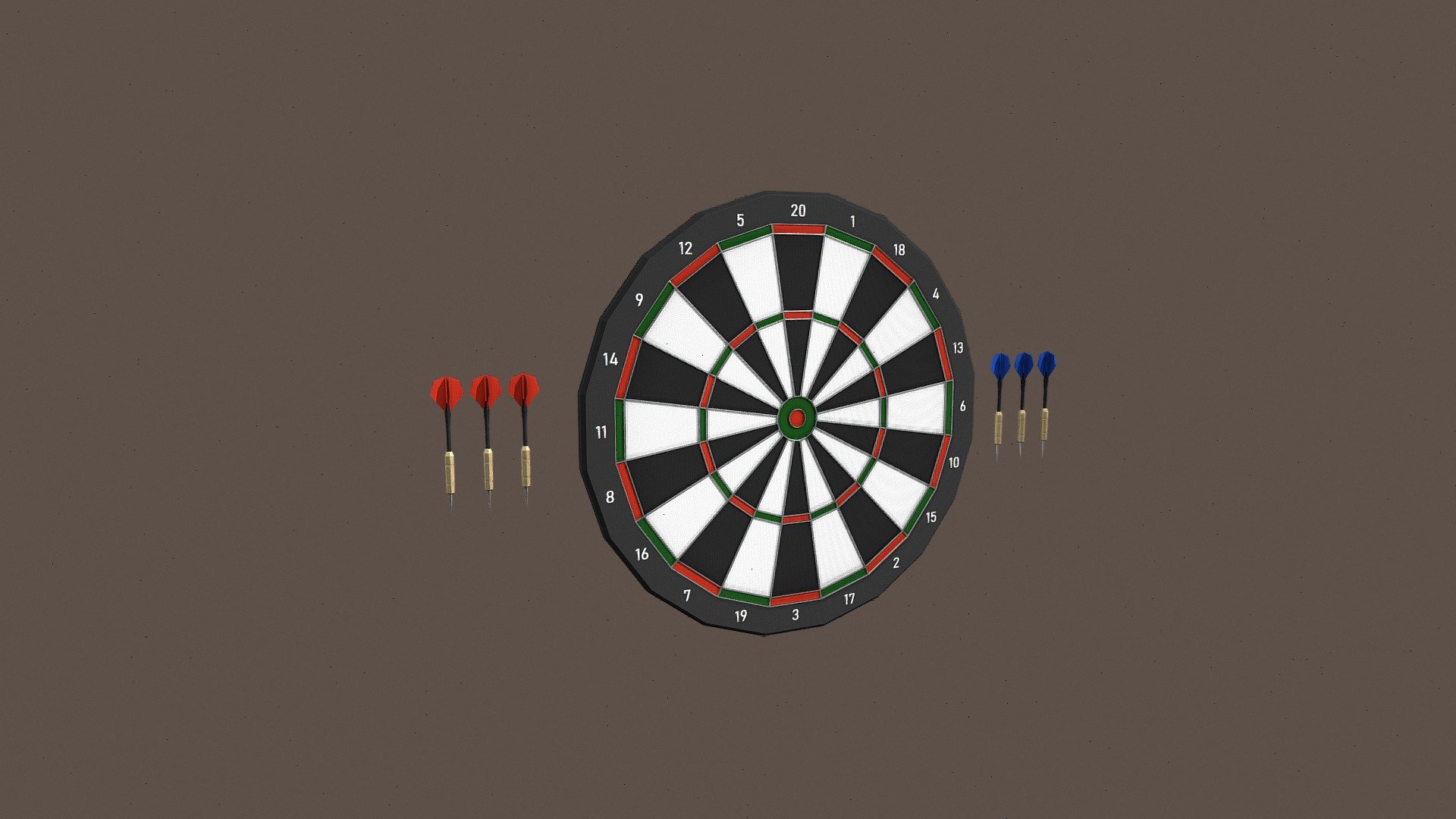 Low-Poly Dart Board - Download Free 3D model by Robin Butler ...