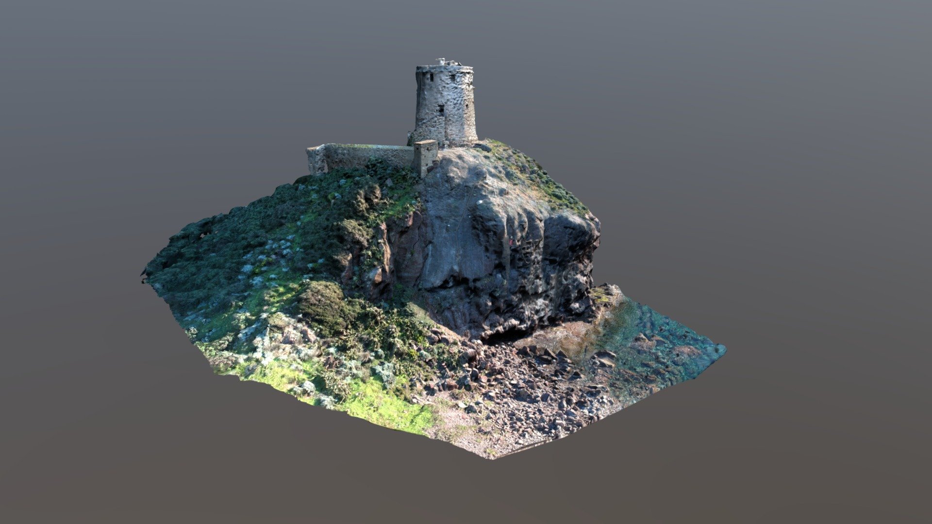 Torre di Pula - costa - 3D model by studiocampus [5702c73] - Sketchfab