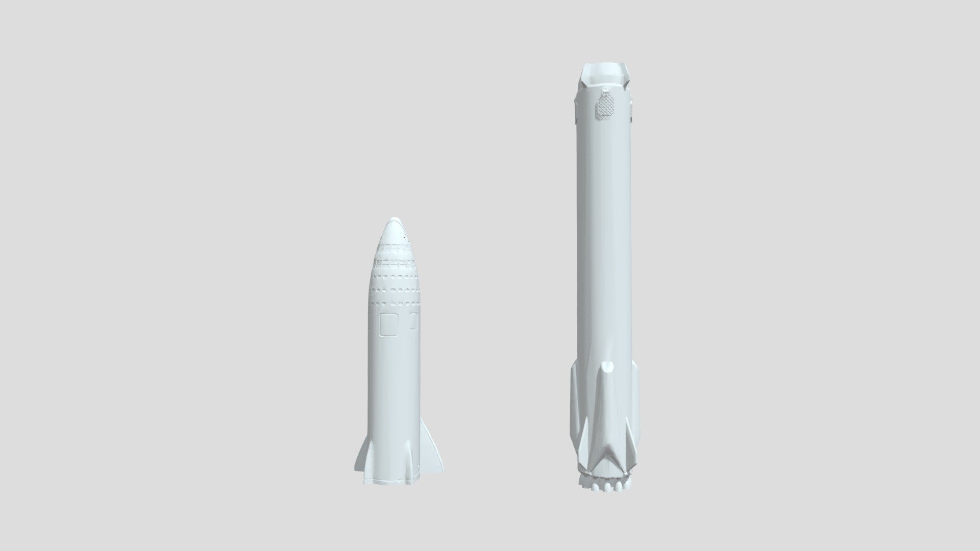 SpaceX BFR With Booster - Download Free 3D model by AllThingsSpace ...