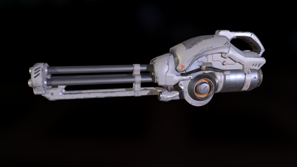 L3 Machine Gun Low Poly - 3D model by Vladimir Holopov (@vladimirh ...