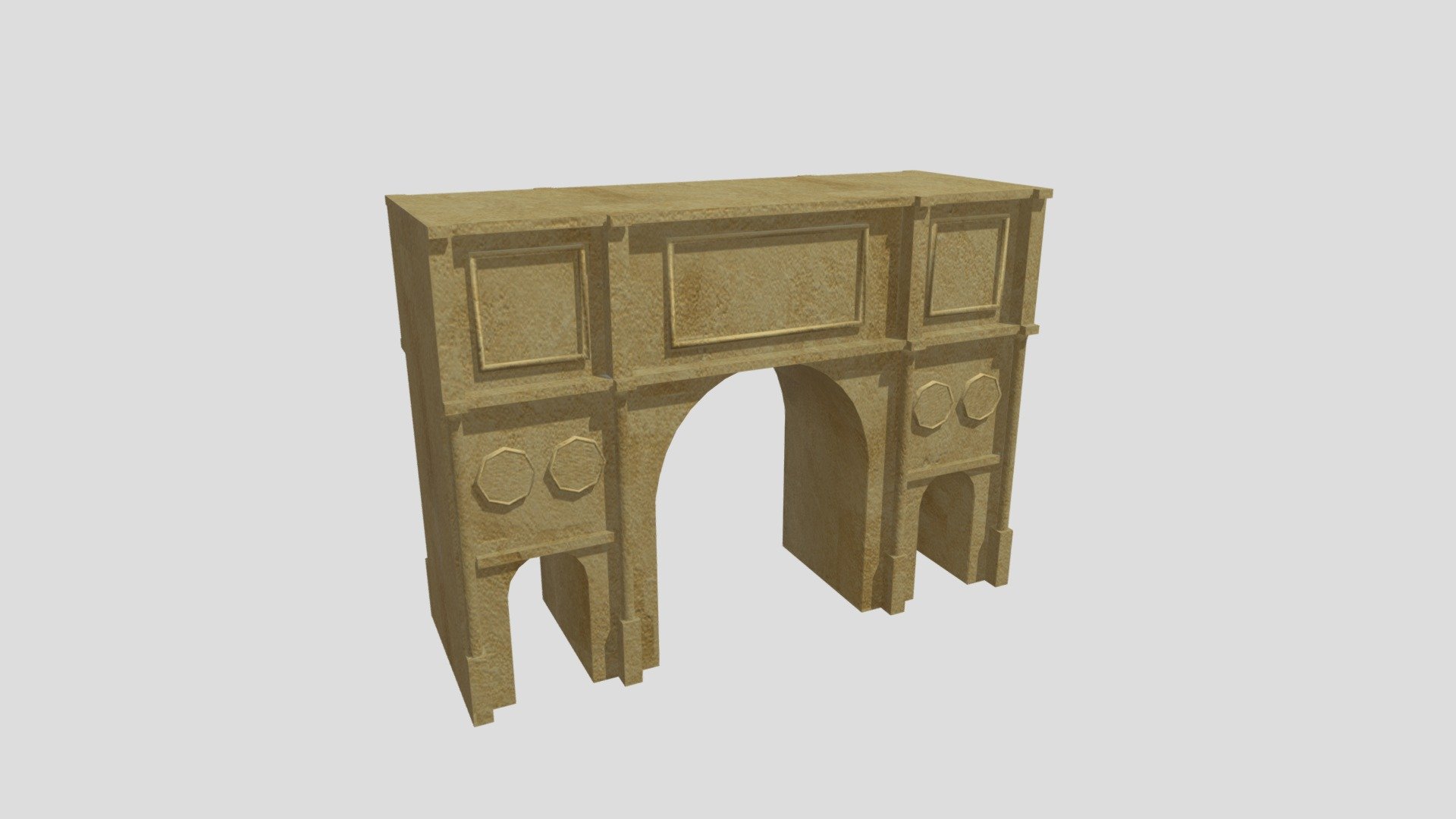 Low Poly Roman Triumphal Arch (WIP) - Download Free 3D model by ...