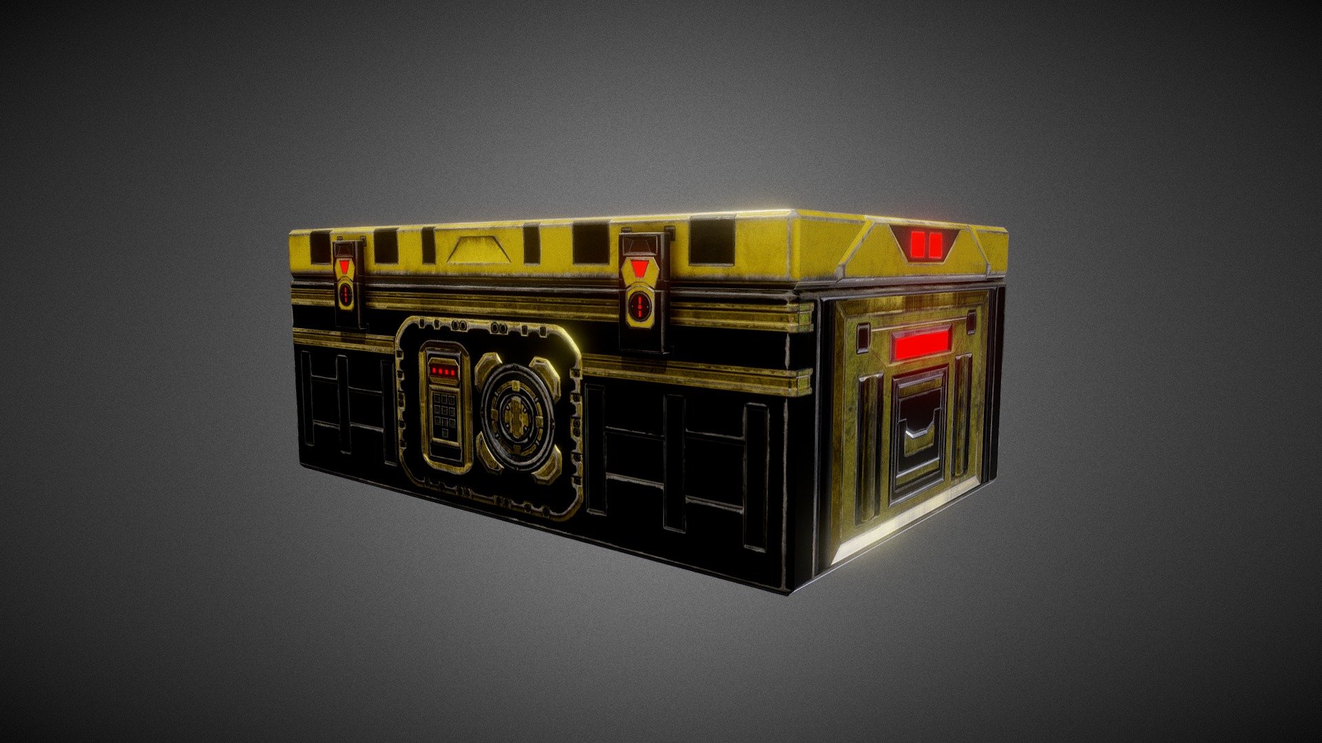Locked Sci-Fi Box - 3D model by AznMarcel [570c230] - Sketchfab
