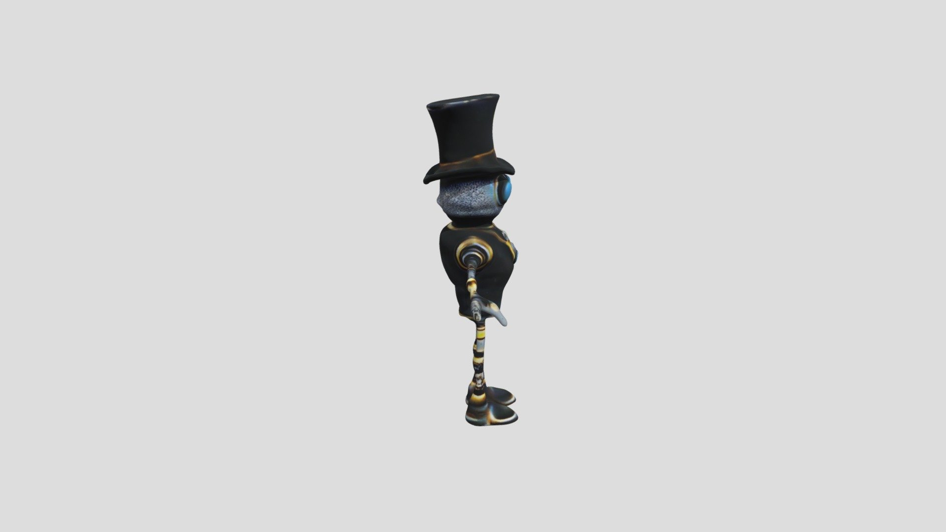 Steampunk Cyborg Bartender: Top Hat Robot - 3D model by Wadest403 ...