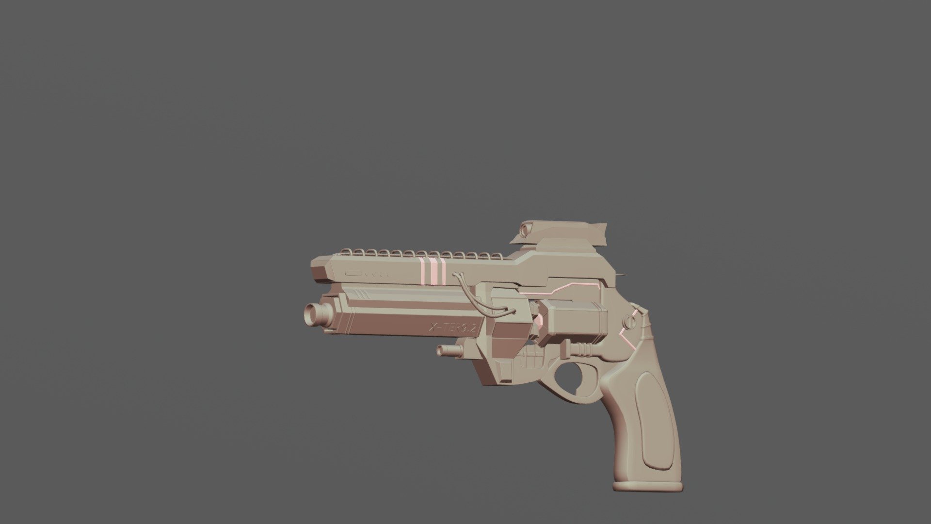 Futuristic gun - Download Free 3D model by EndermaxSokaris [570d178 ...