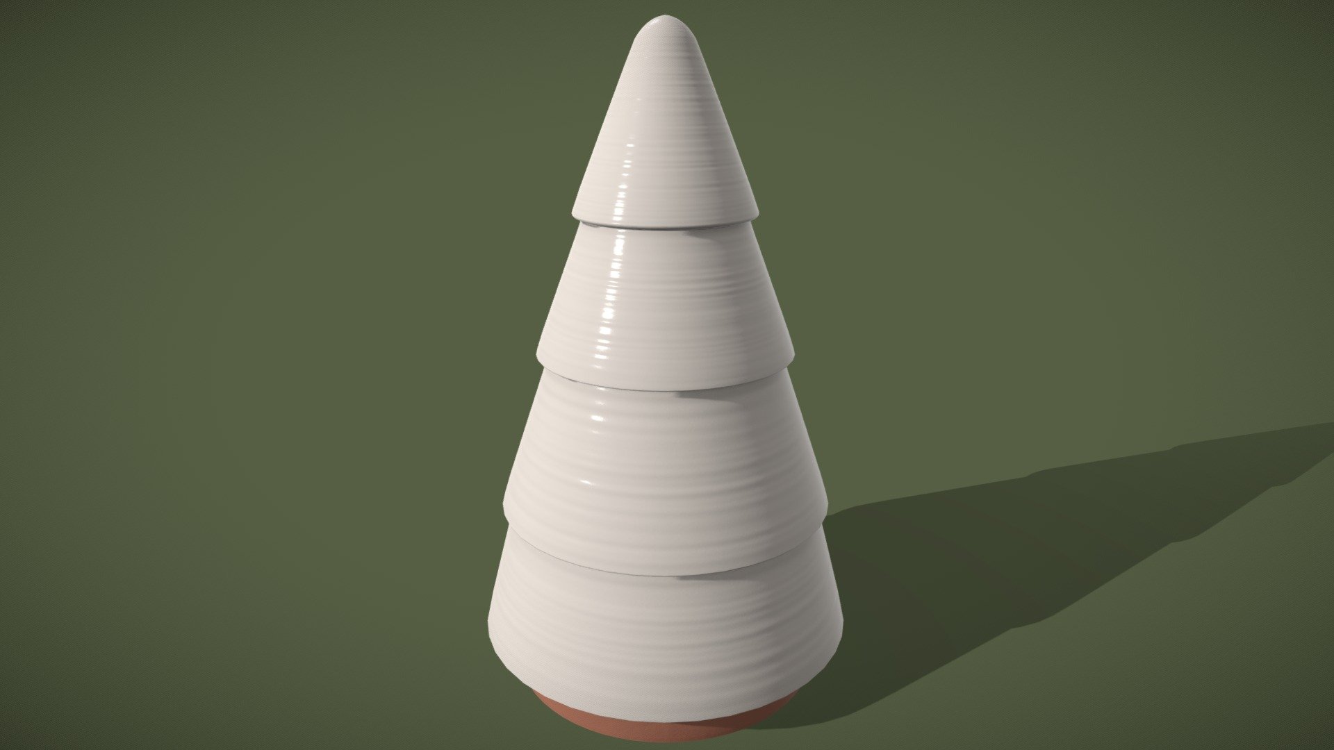 Ceramic Christmas Tree Decoration - 3D model by Little_latte [570fa56 ...