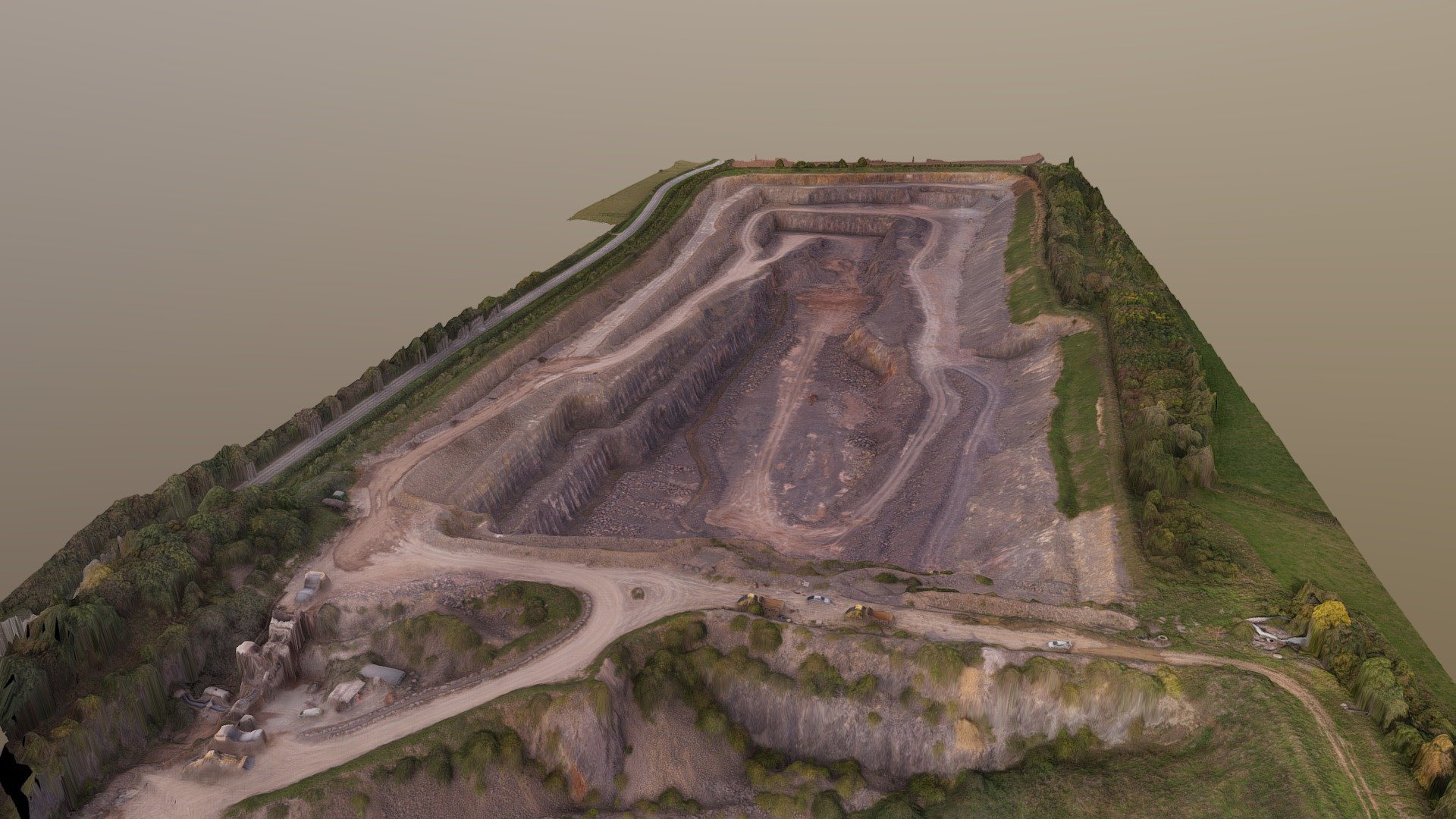 Wickwar Quarry - 3D model by pkhawk [5711dac] - Sketchfab