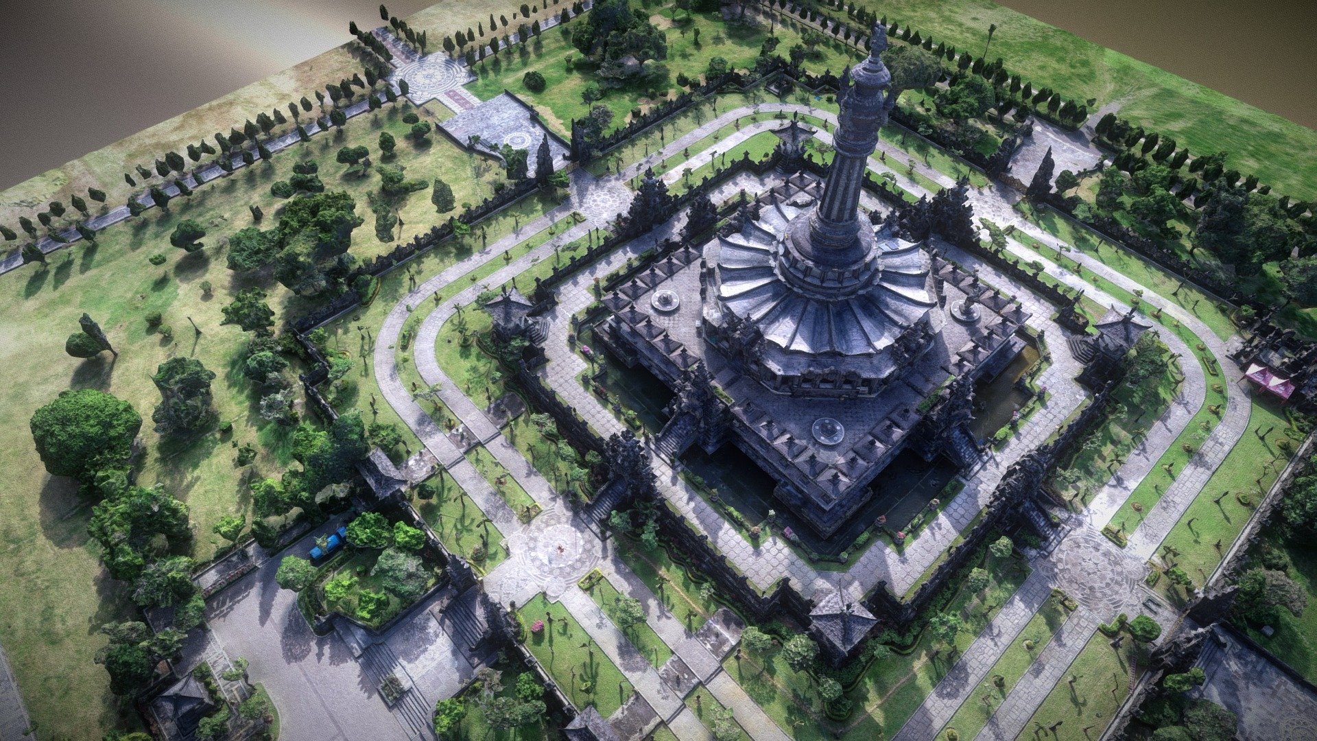 Bajra Sandhi Monument - Bali - Buy Royalty Free 3D model by dekahobby ...