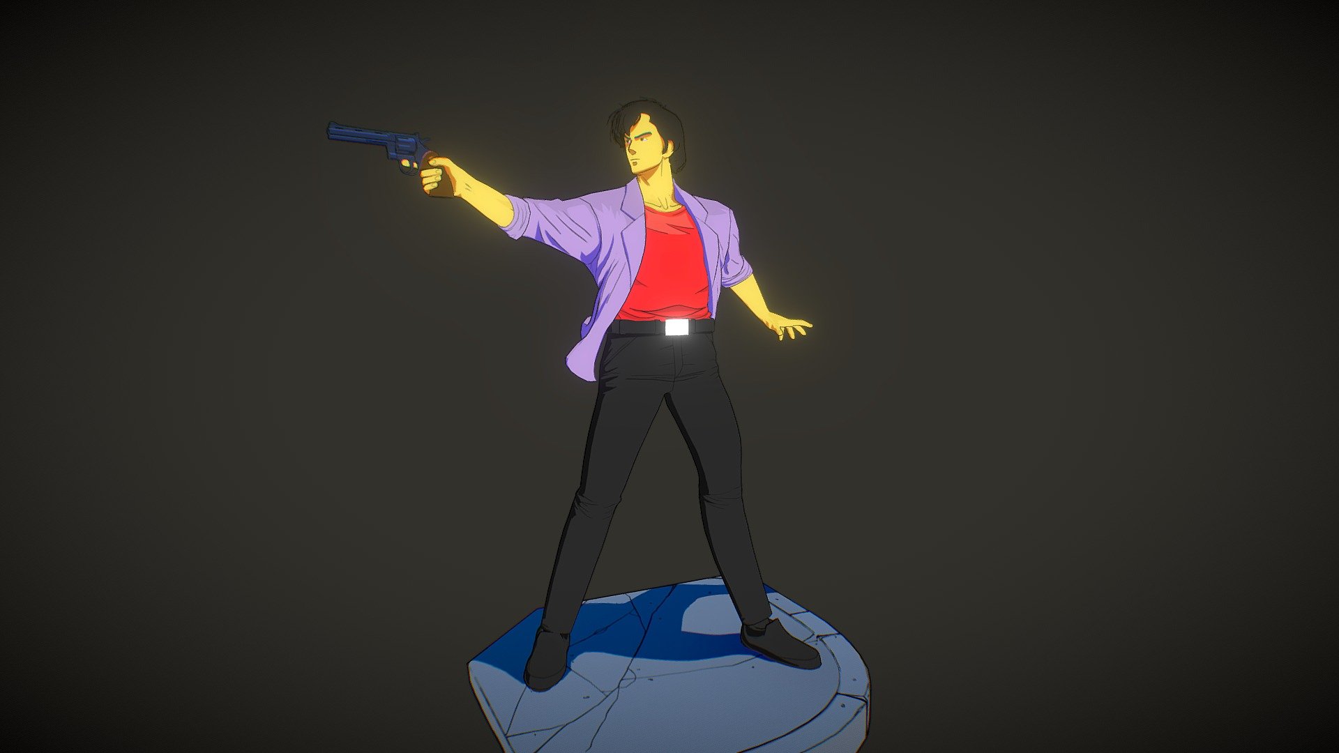 Ryo Saeba City Hunter - Download Free 3D model by Marc_A_D (@falloune ...