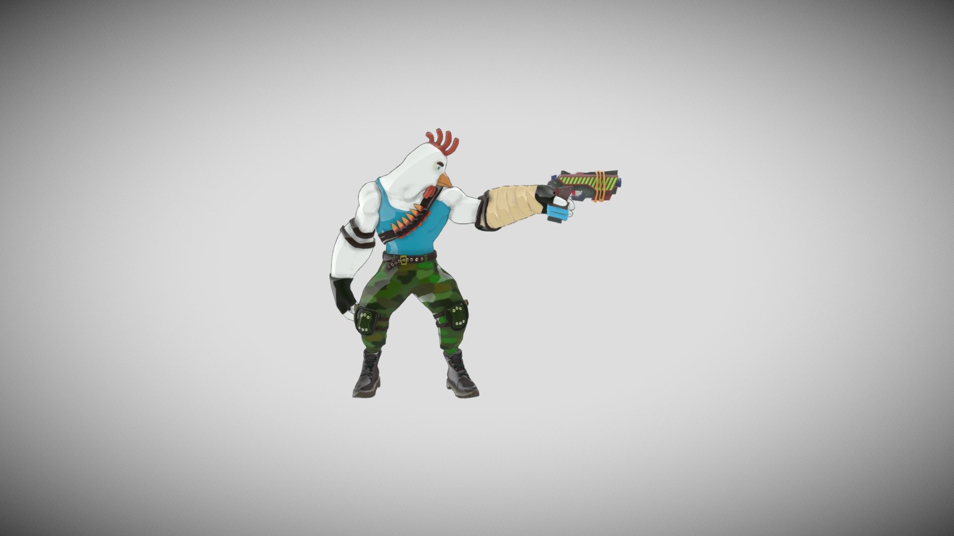 Chicken Cico - 3D model by zina89khalimon [57137dd] - Sketchfab