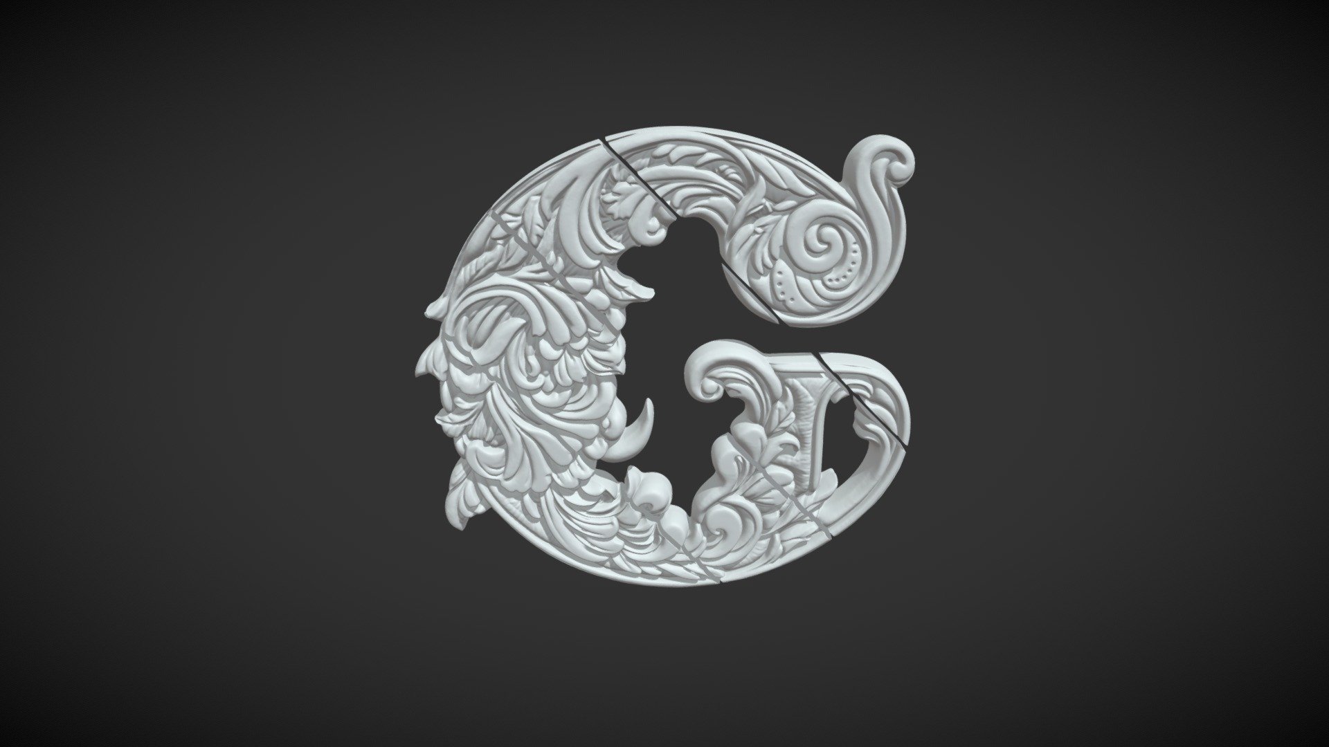 Letter G Pendant - Buy Royalty Free 3D model by game-assets85 (@game ...