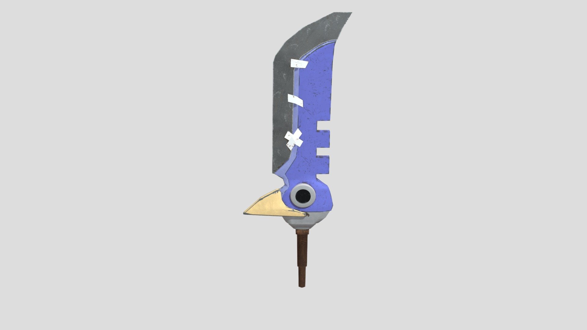 Prinny Sword - Download Free 3D model by TheVirtualCraftsman [57167af ...