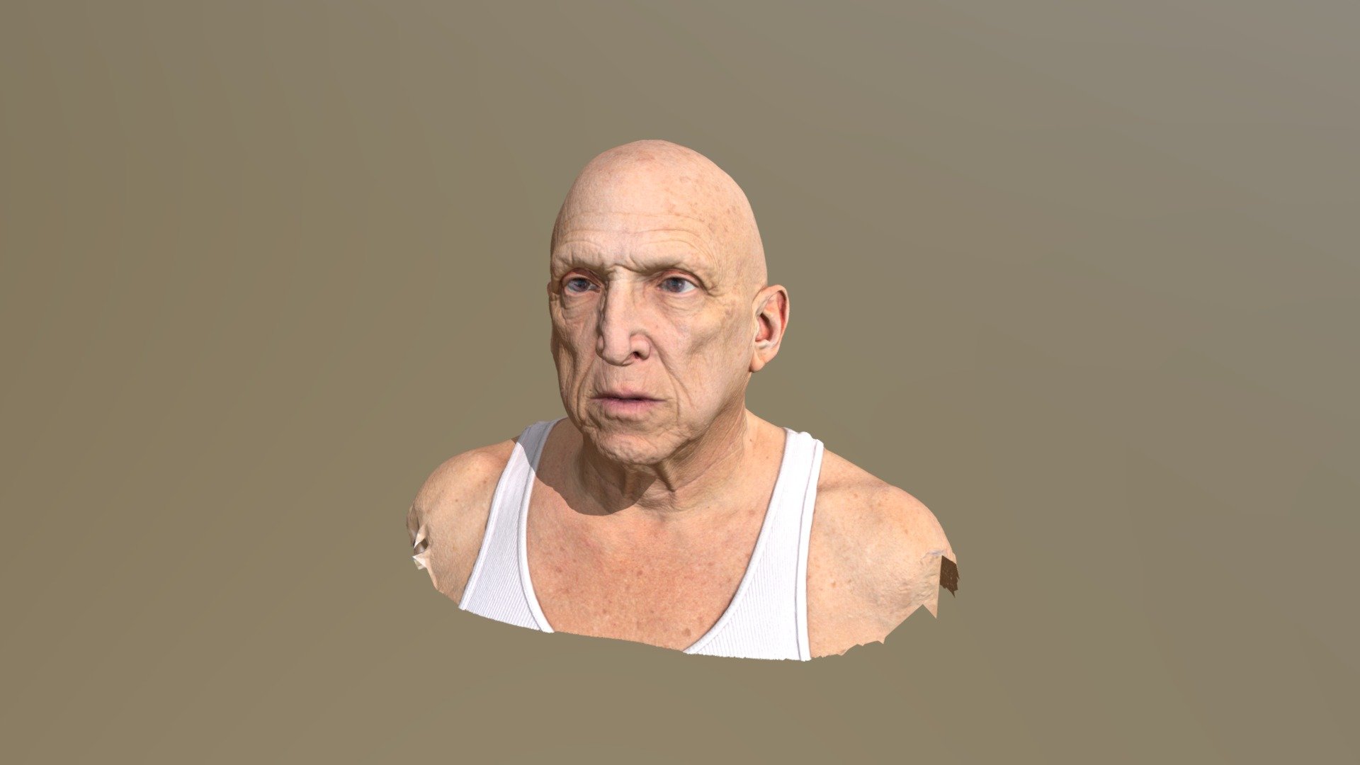 Head Scan of an Old Man - 3D model by Cameron Brianton (@cambrianton ...
