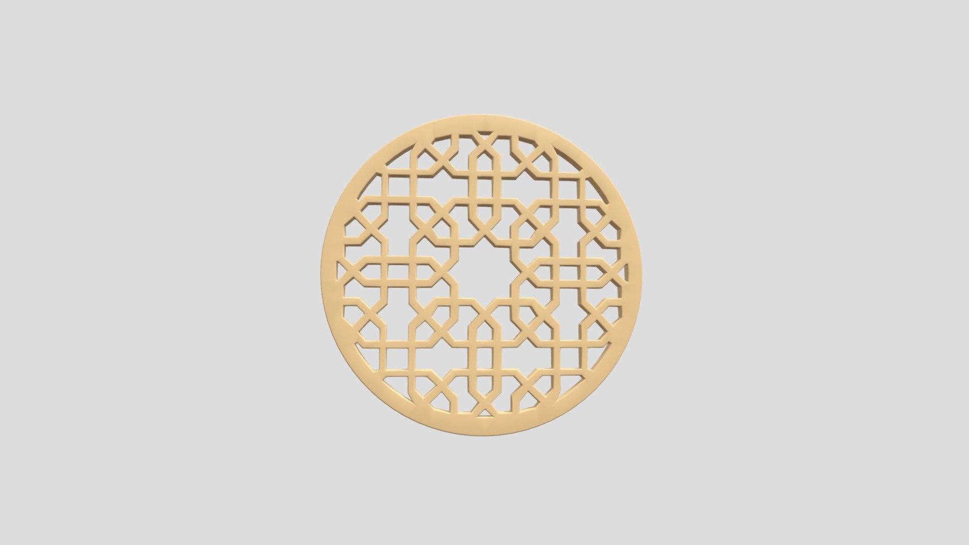 Circular Jali screen - 3D model by ilyavdorski [571bdef] - Sketchfab
