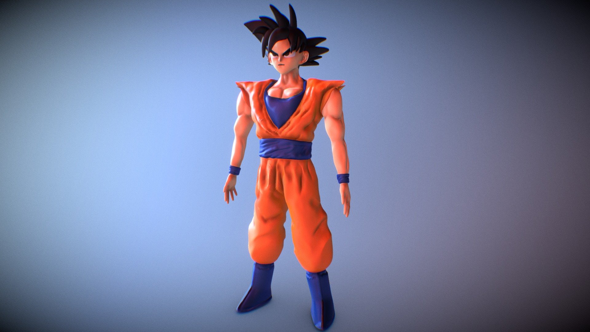 Goku - 3D model by Camilo Parra (@CamiloSk) [571e720] - Sketchfab