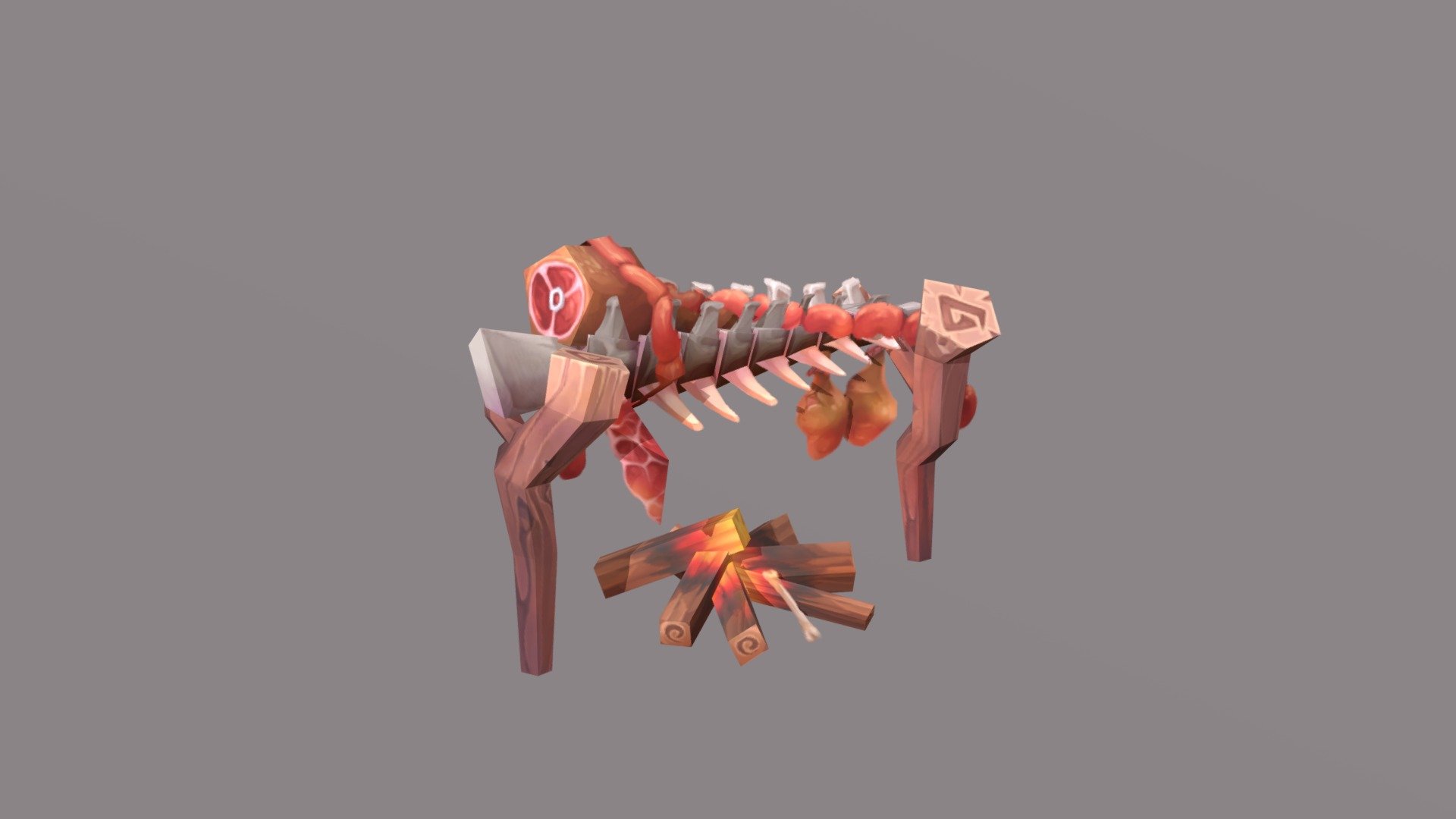 Barbecue set - 3D model by peiling [5720ddb] - Sketchfab