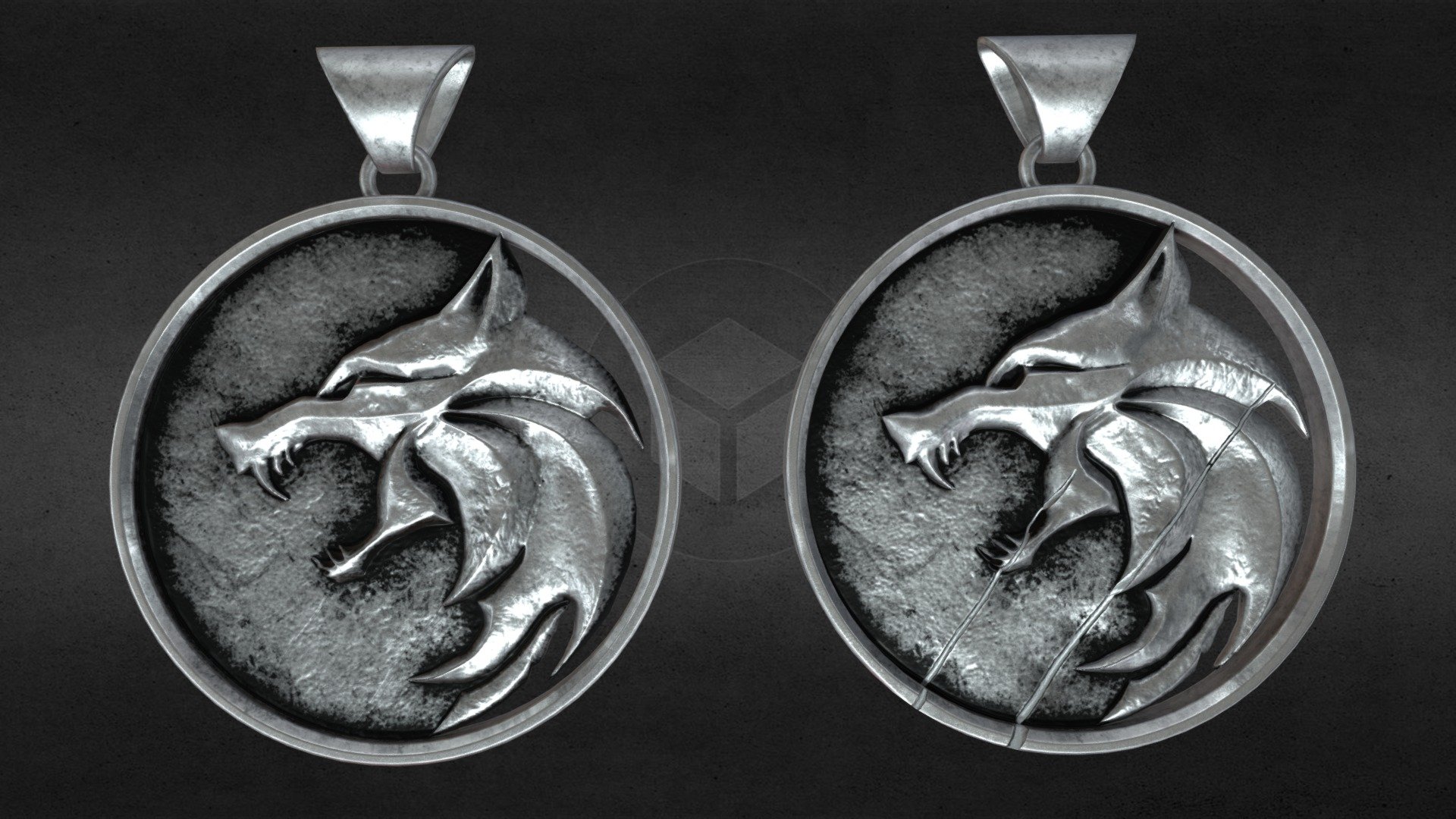 Witcher Medallions - 3D model by VladimirFoX (@FoX64) [57213e3] - Sketchfab