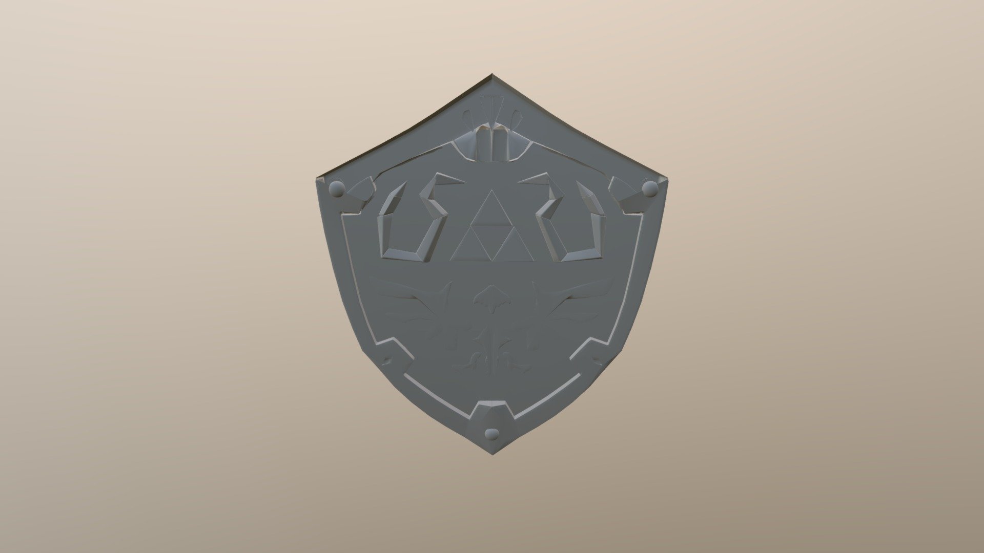 Zelda Shield High Poly - 3D model by Darii [5722fe0] - Sketchfab