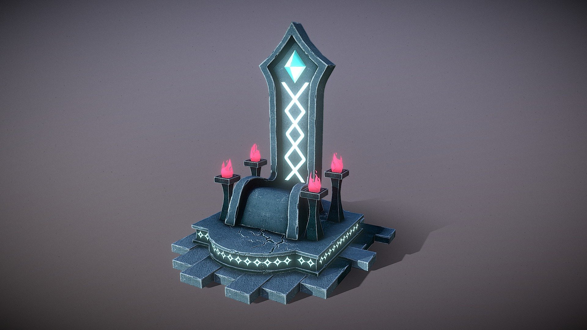 Stylized Throne - 3D model by MagicBean _神奇豆豆 (@magic_bean) [5723427] - Sketchfab