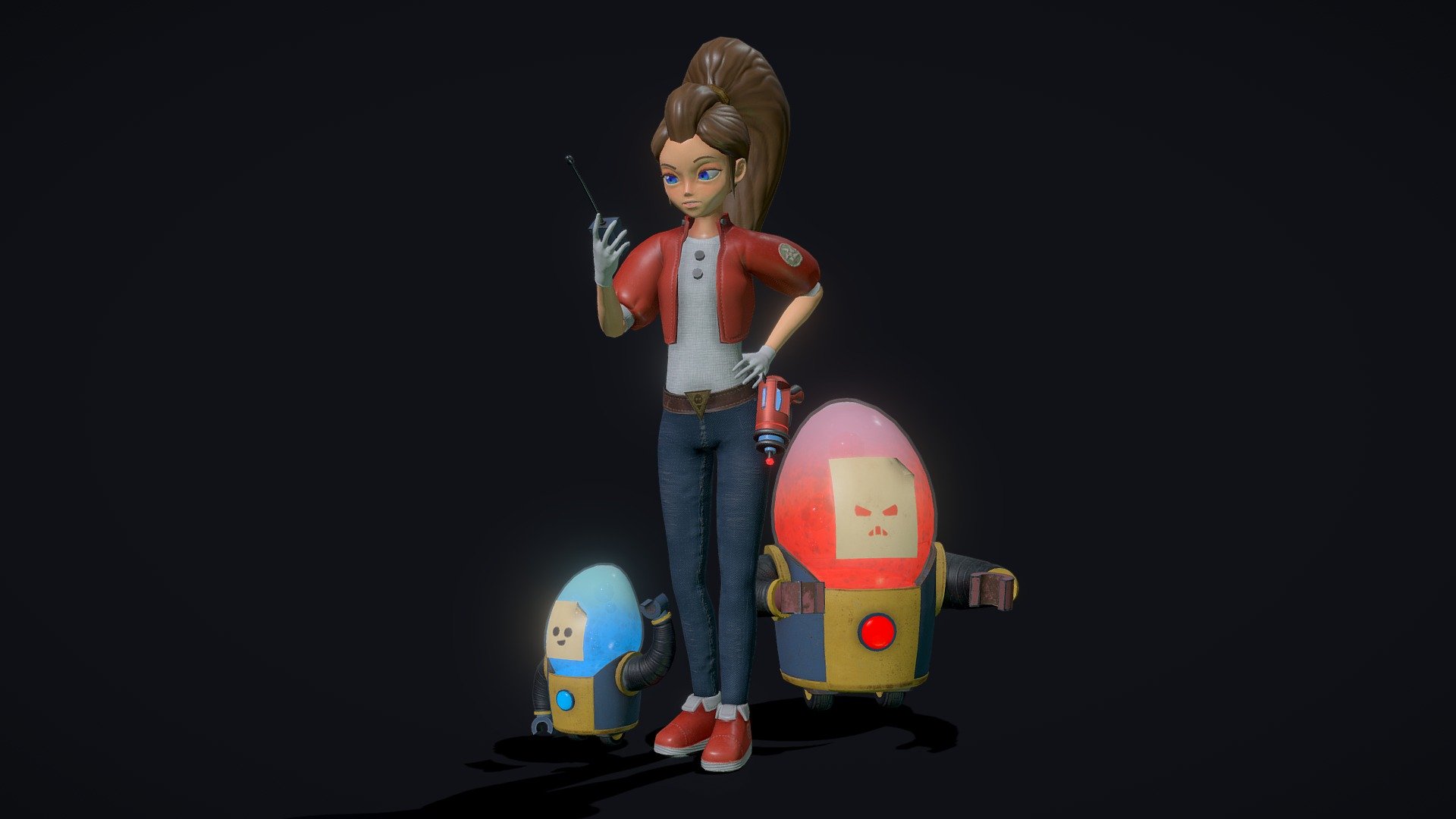 Lisa - Game Character - 3D model by MohamedHawwas [5724140] - Sketchfab