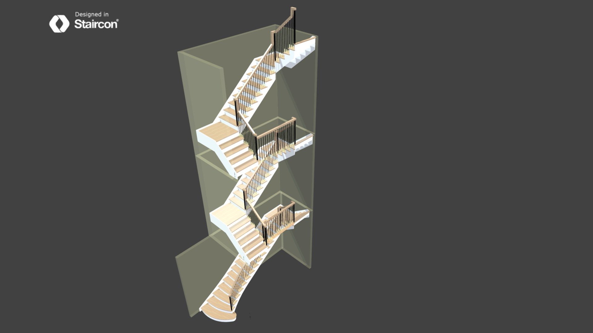 Stair with Flair - 3D model by 3D Software for Stair Design and ...