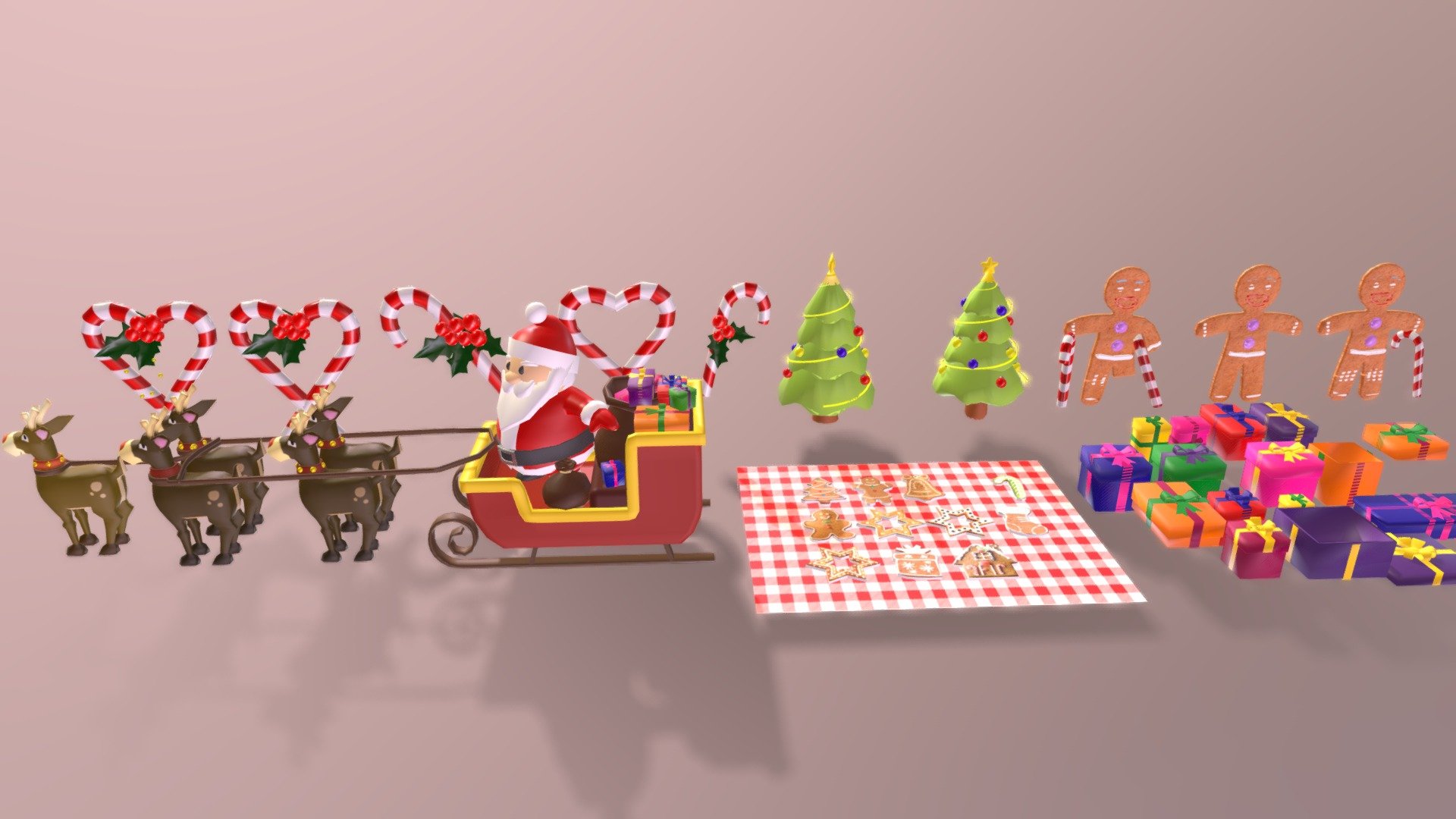 christmas pack - Buy Royalty Free 3D model by Ainaritxu14 [5727e3b ...