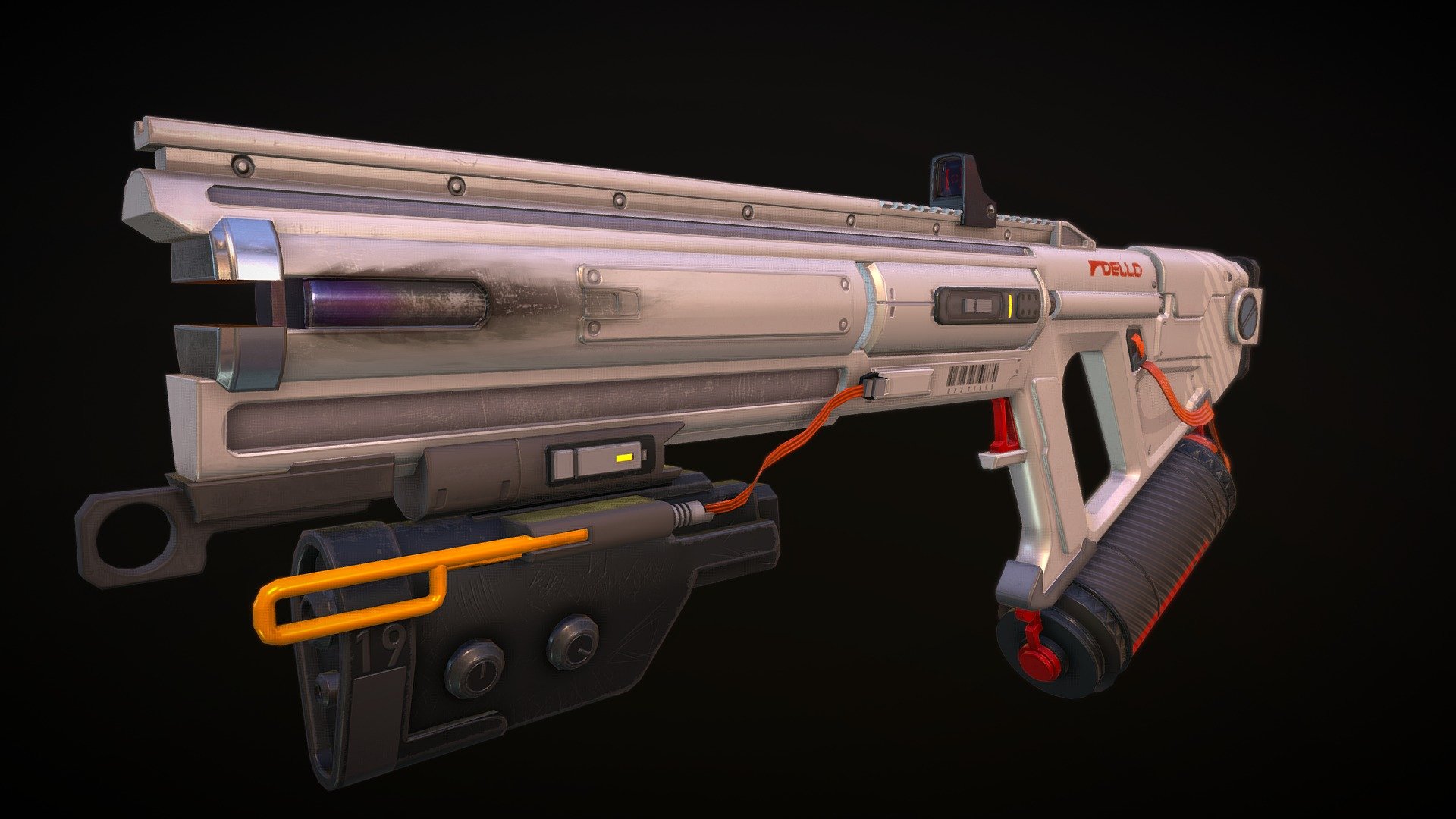 Dello Sci-Fi Trace Rifle - 3D model by audelomar [5728f1c] - Sketchfab