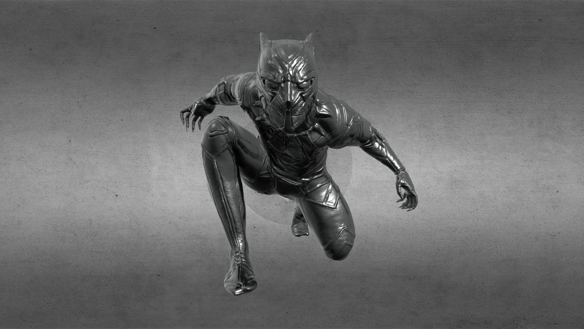 Black Panther Sculpture - 3D model by Erick Perez (@erickdp) [572a03d] - Sketchfab