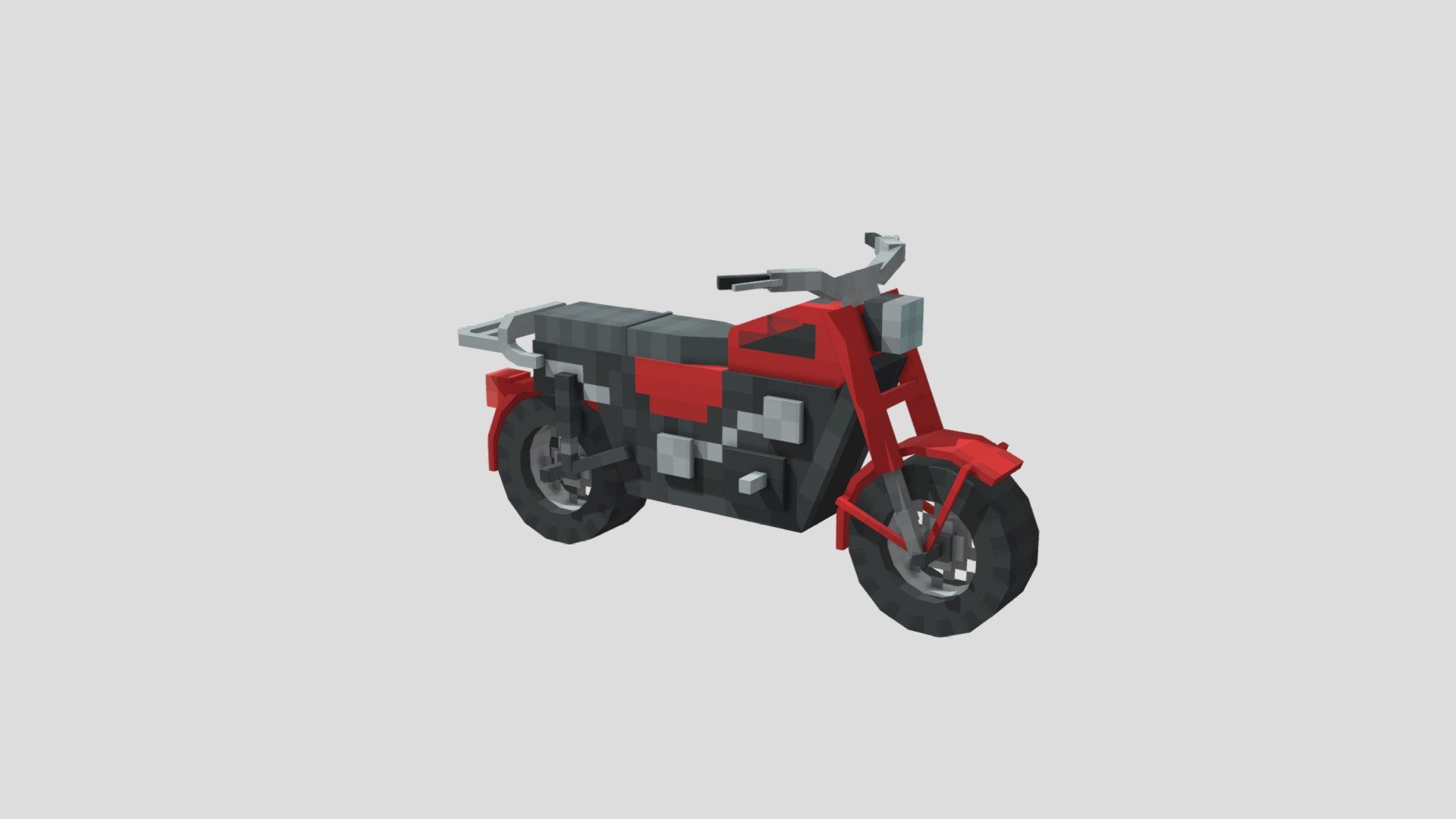Motorcycle - Minecraft - 3D model by Pupa (@PupaOFF) [572c862] - Sketchfab