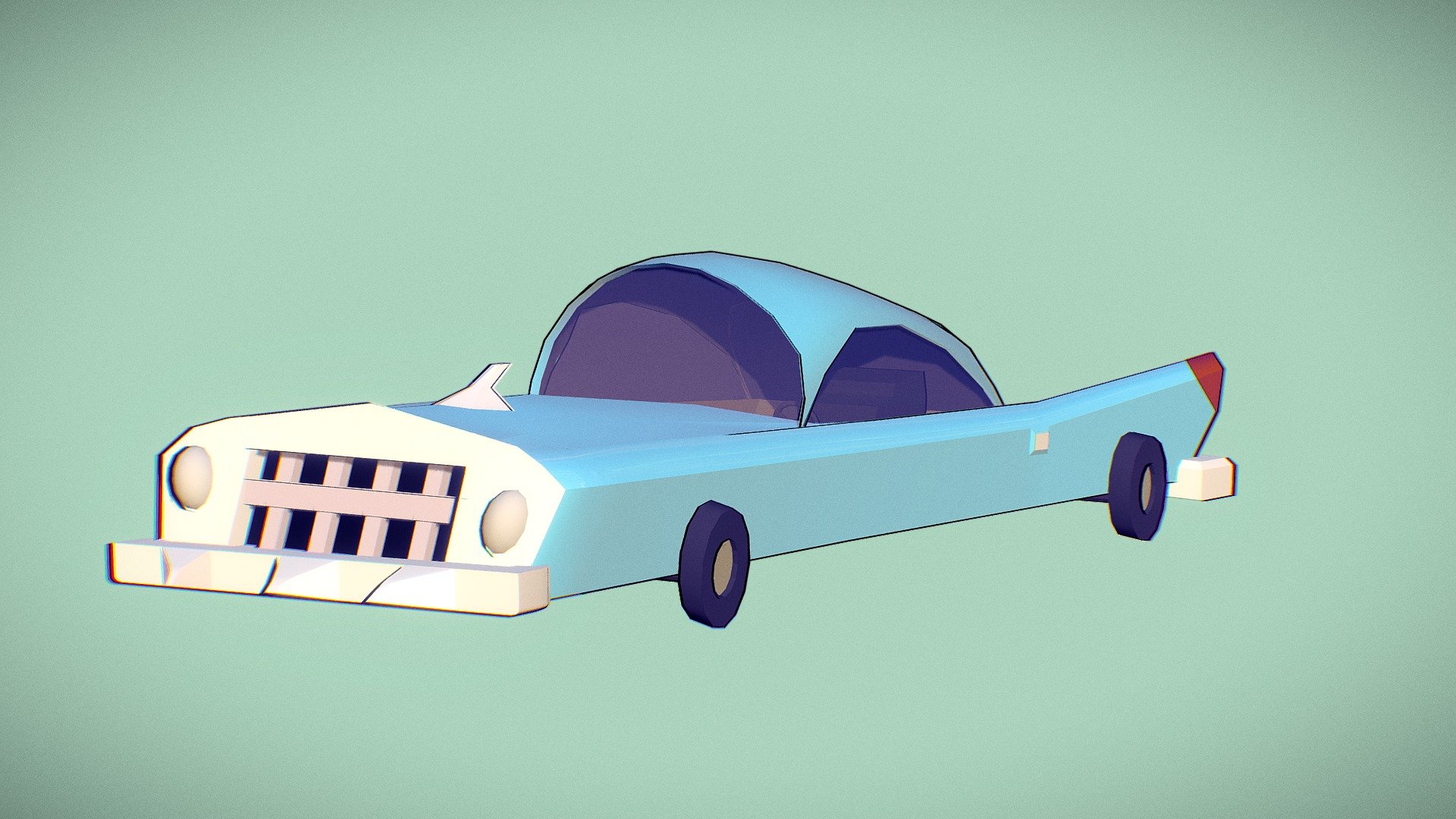 UPA Style Car - 3D model by artsypabster [572ca23] - Sketchfab