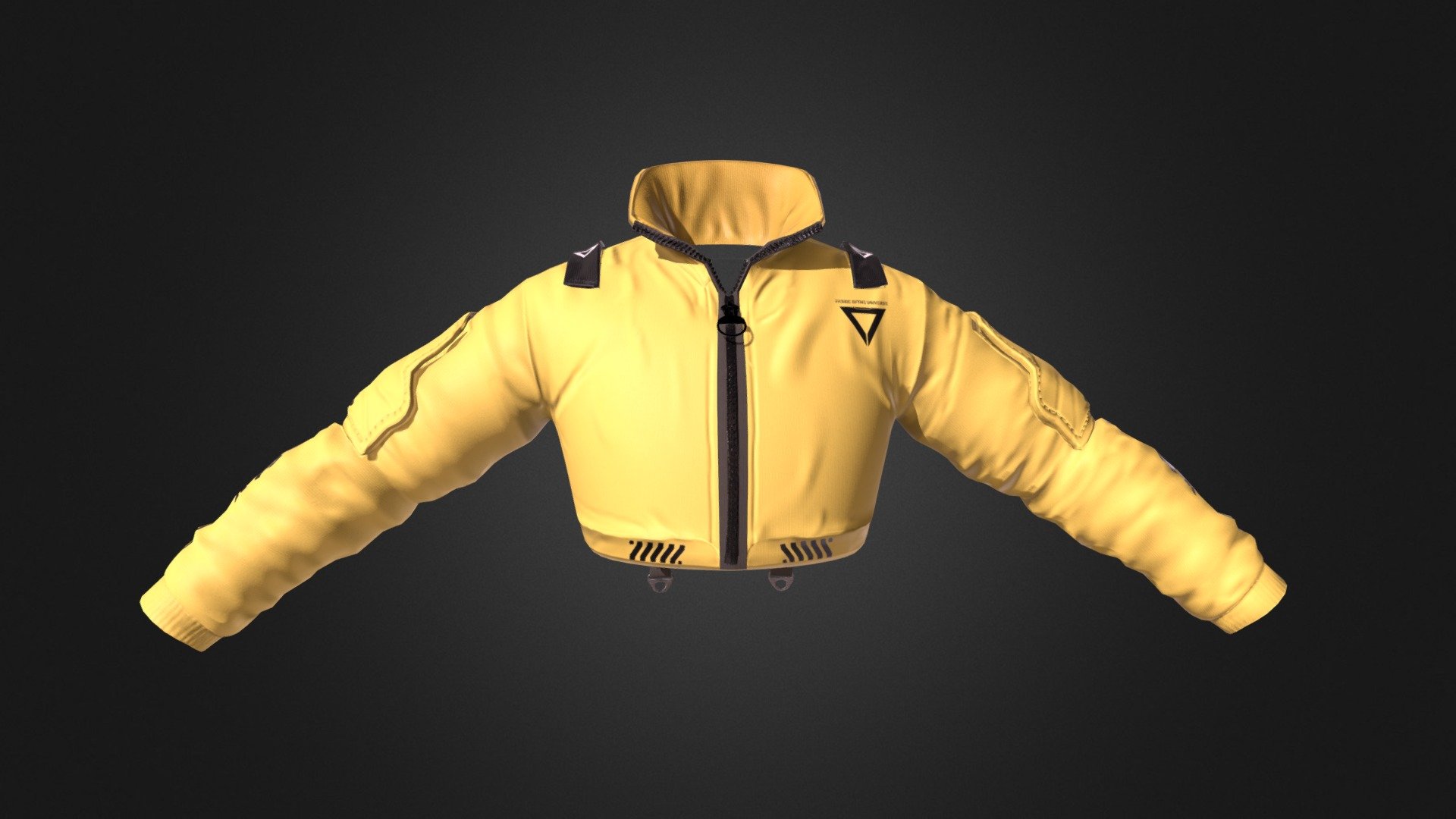 Fabric of the Universe Crop Top Jacket - 3D model by Primira22 [572d9d7 ...