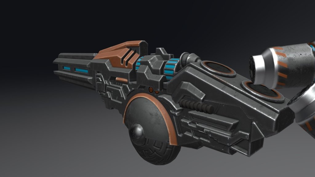 Long Range Ray Cannon - 3D model by Artem (@god.save.the.ireland ...
