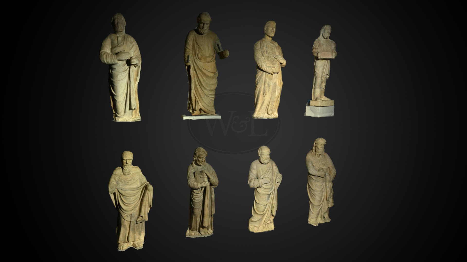 Small Statues 2 3 Row - Download Free 3D model by Florence As It Was ...