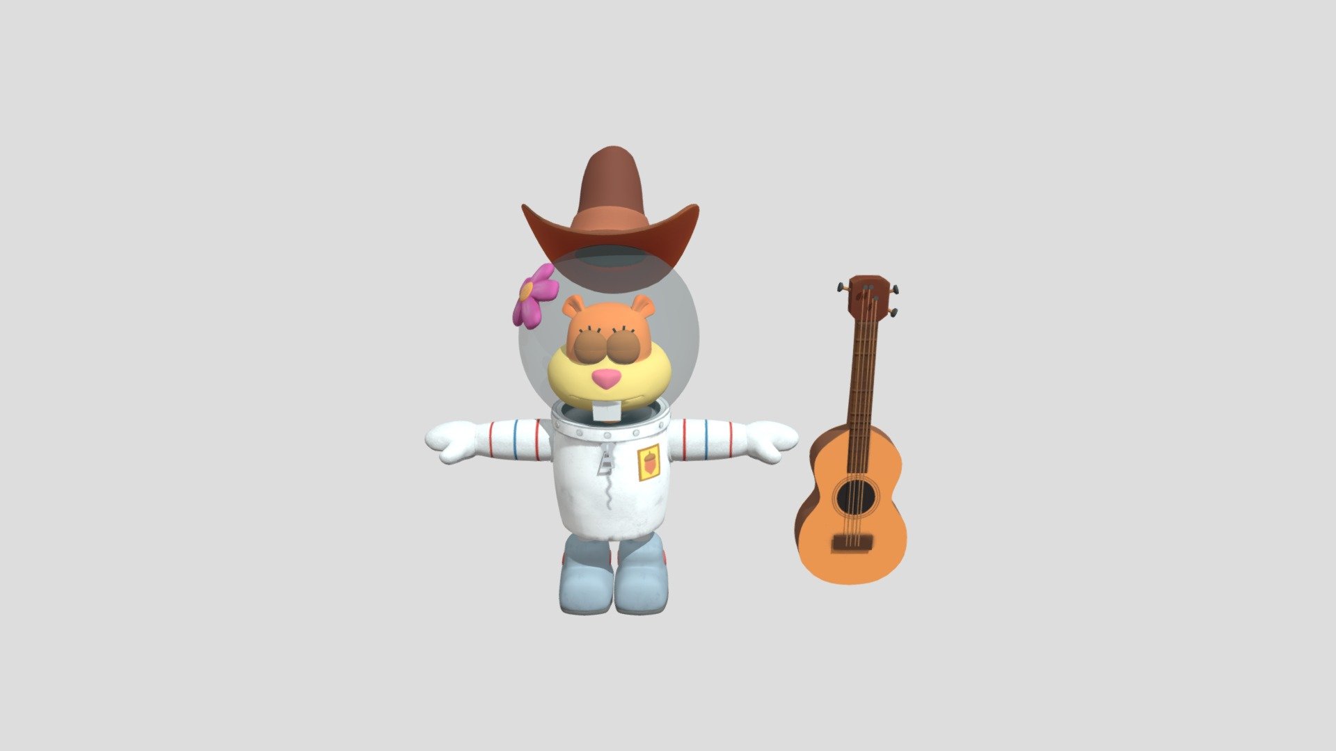 Sandy Cheeks - 3D model by Jessie Brewster (@jessieadamsclothing ...