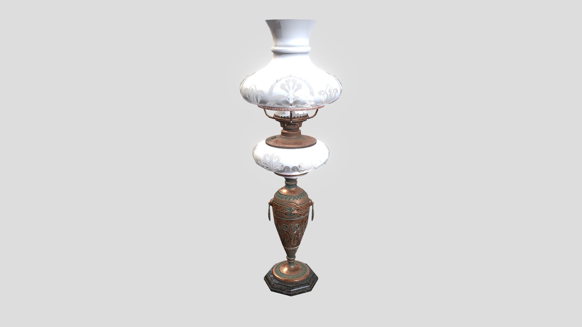 Kerosene lamp - Download Free 3D model by Borgstorm [57314b3] - Sketchfab