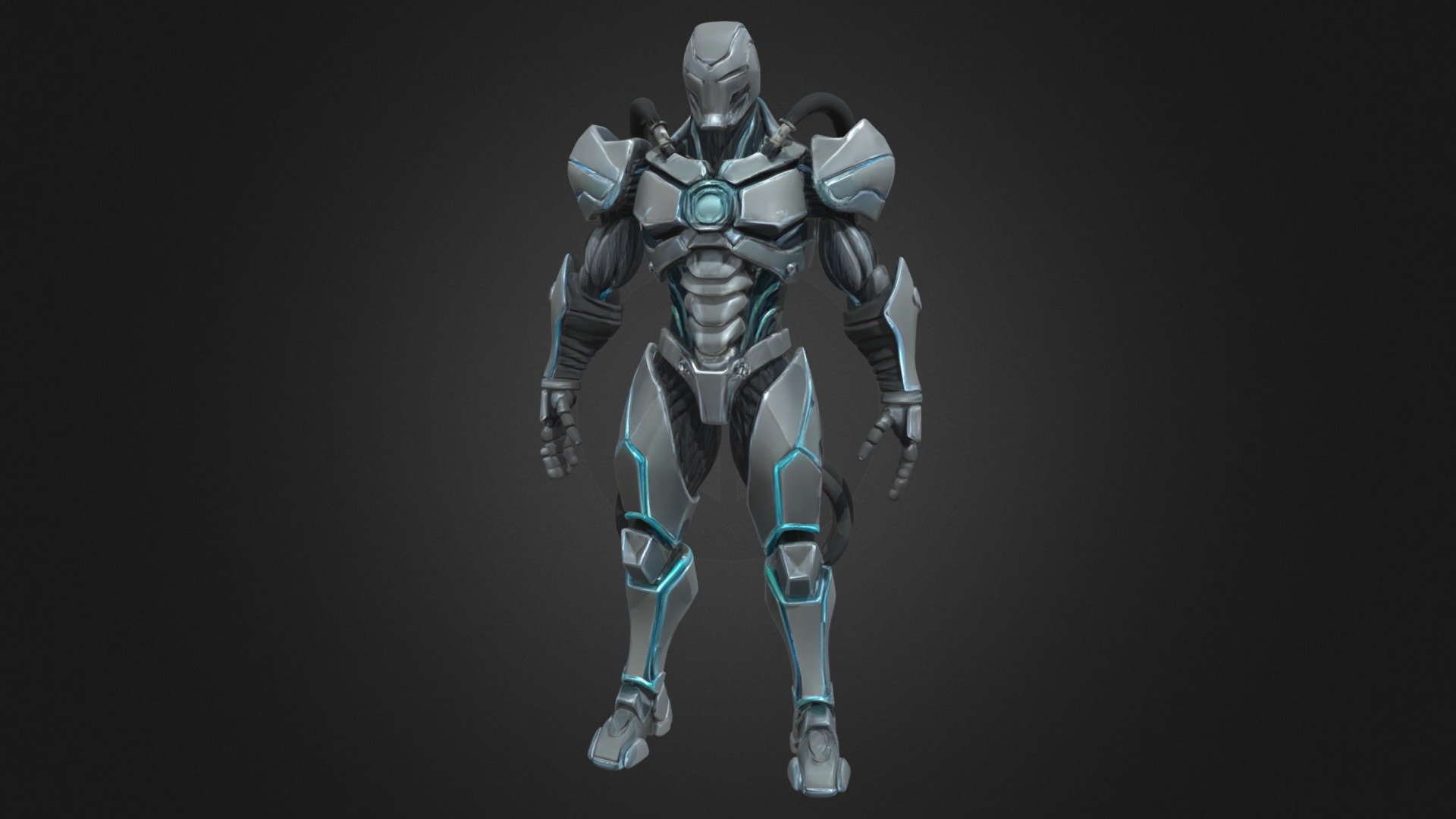 Armored Humanoid Robot - 3D model by Korvana Studio (@korvanastudio ...