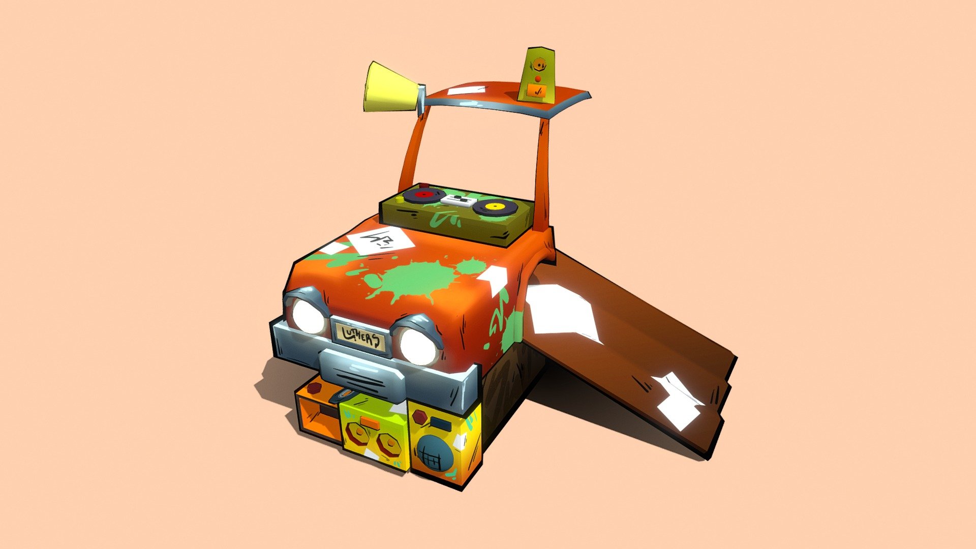 Car DJ Set - 3D model by tdepapas [5732e1c] - Sketchfab