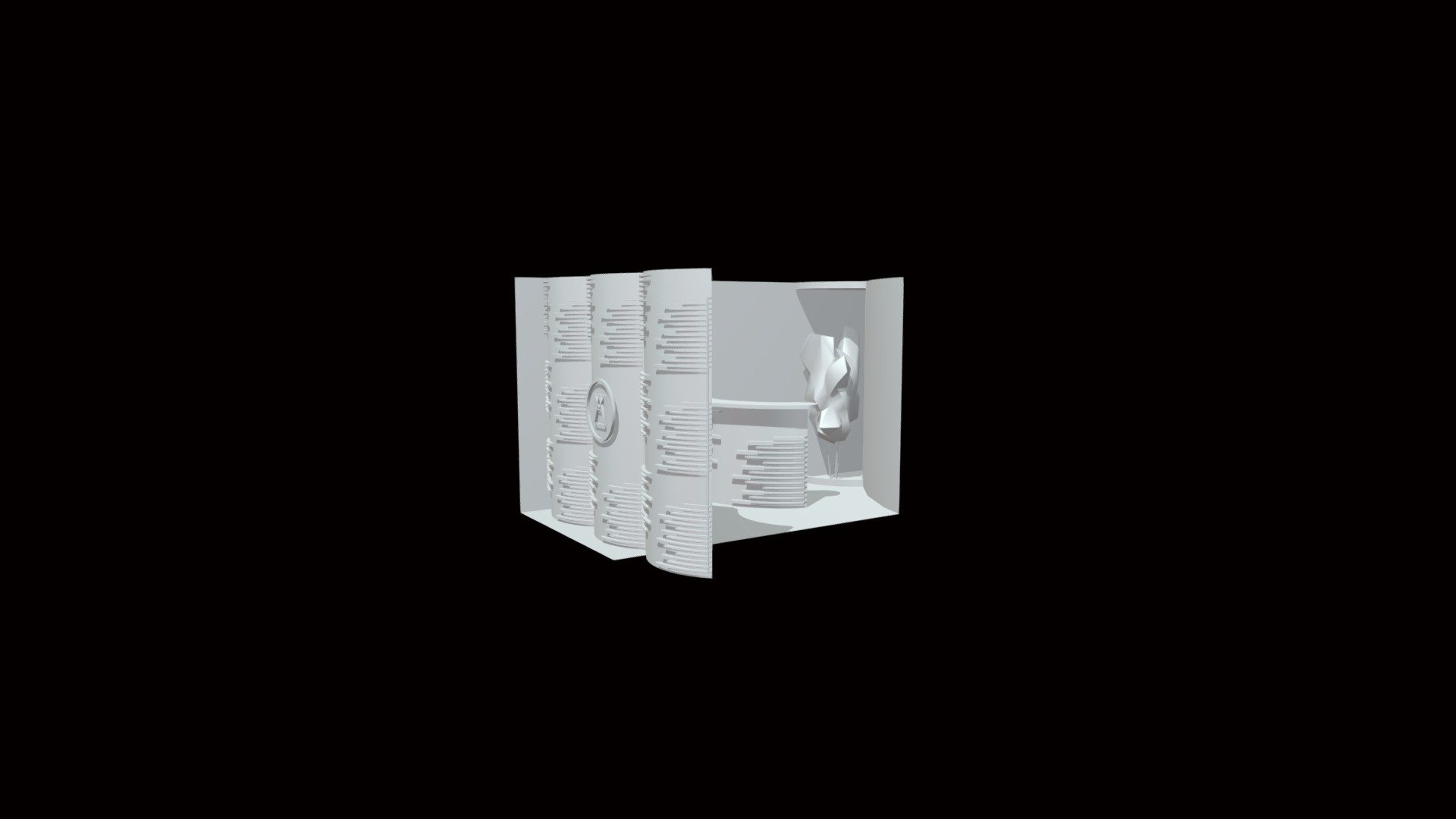 front y back desk - 3D model by eadan [57335db] - Sketchfab