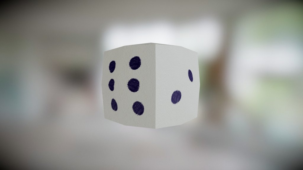 Origami Dice - 3D model by Pascal (@huberp) [5733ff9] - Sketchfab