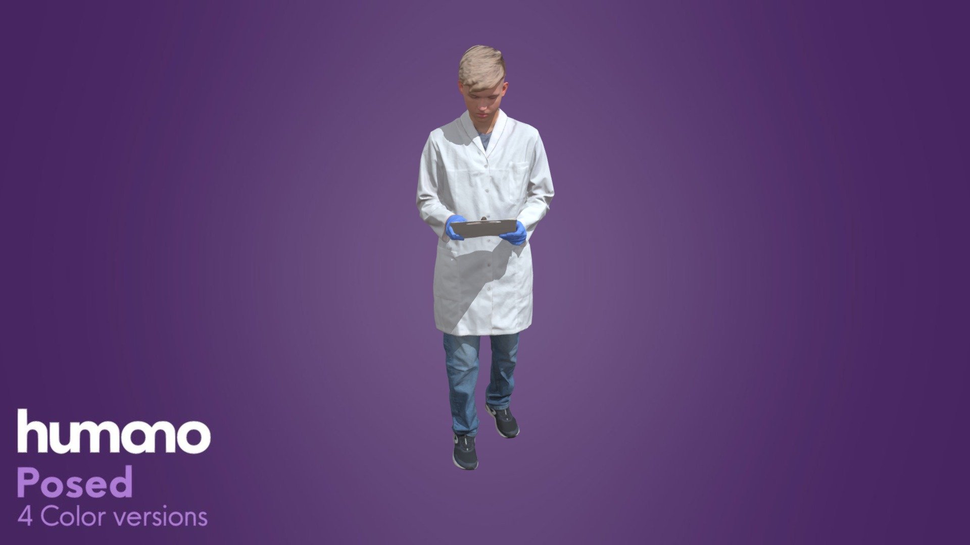 Posed Man Lab & Medical - Humano 033-3281 - Buy Royalty Free 3D model ...