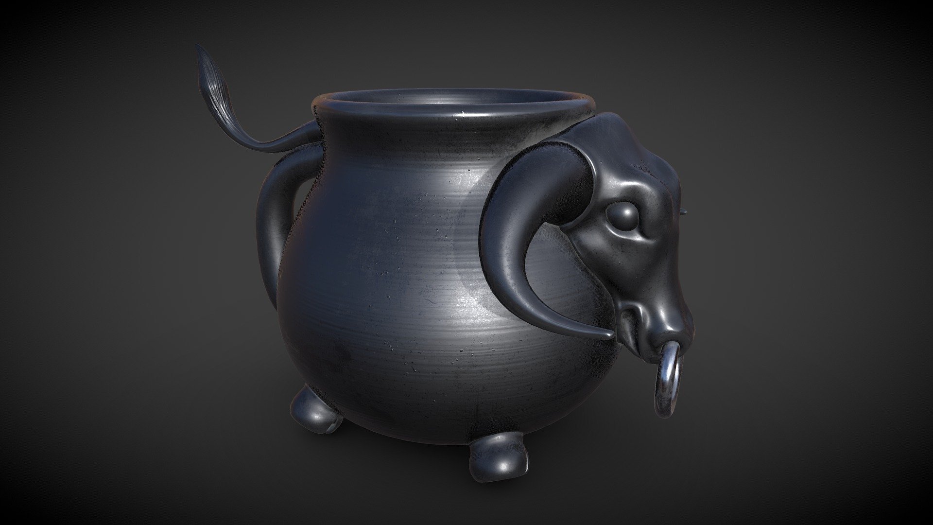 Bull Mug - Download Free 3D model by Andrius Beconis (@abeconis ...