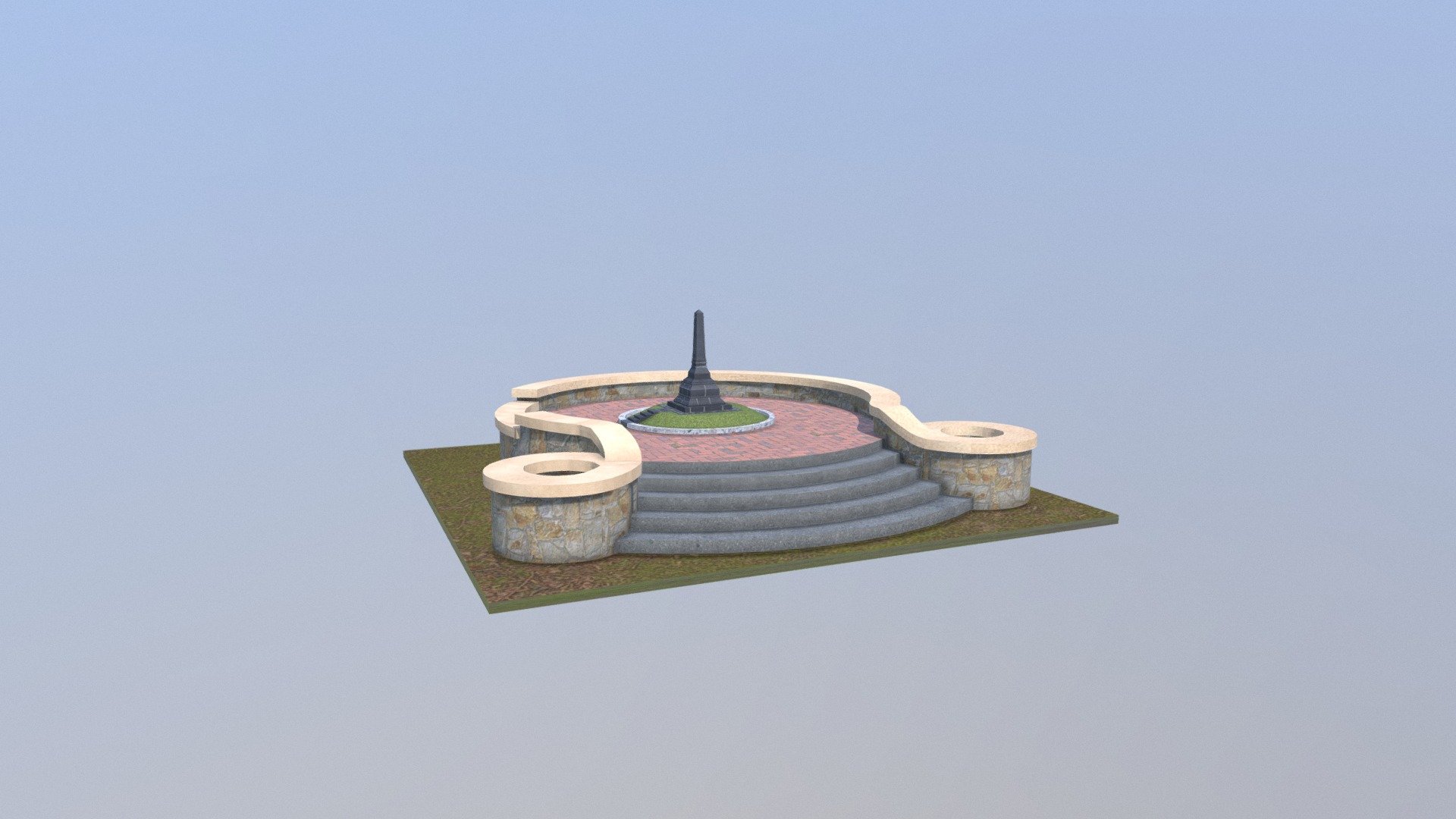 Monument At Mahebourg Waterfront - 3D model by GavishLaRose [5735d73 ...