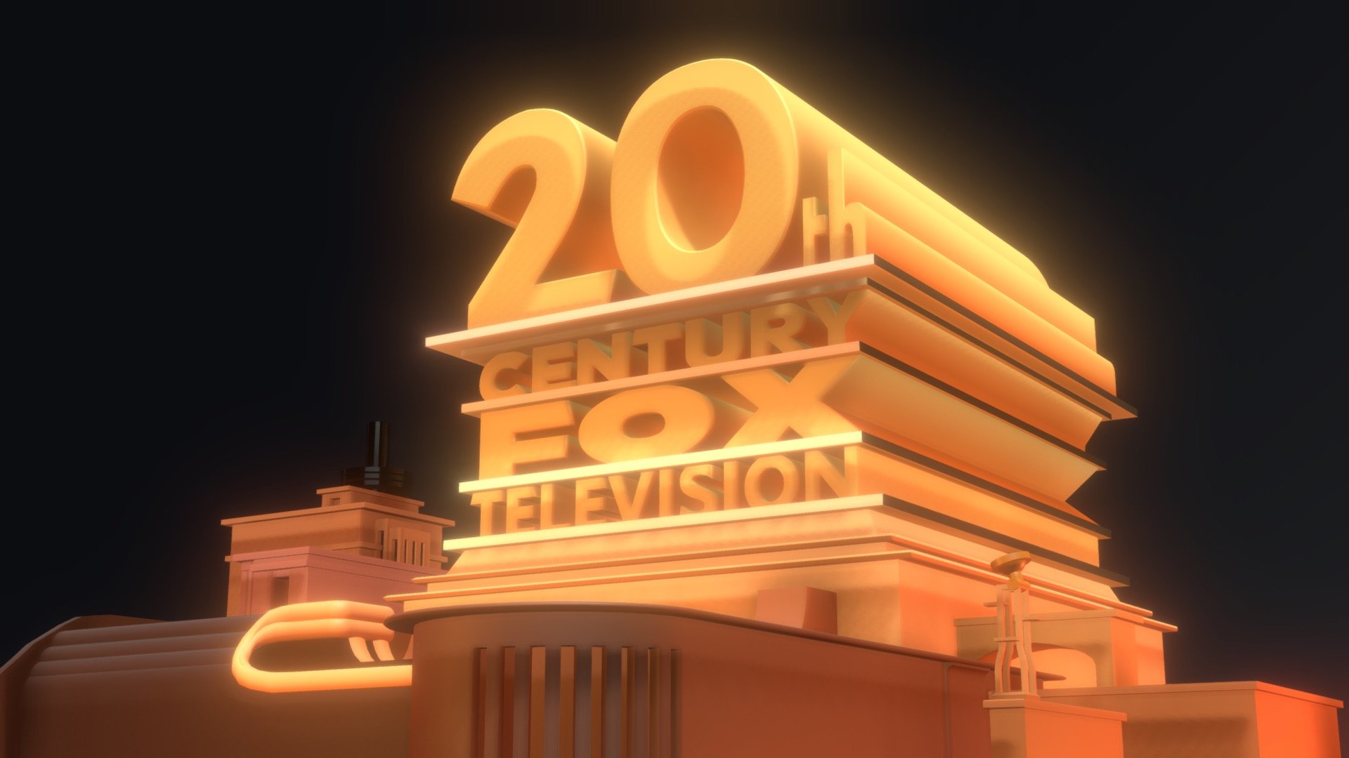 20th Century Fox Television Logo 2013 Remake Download Free 3d Model