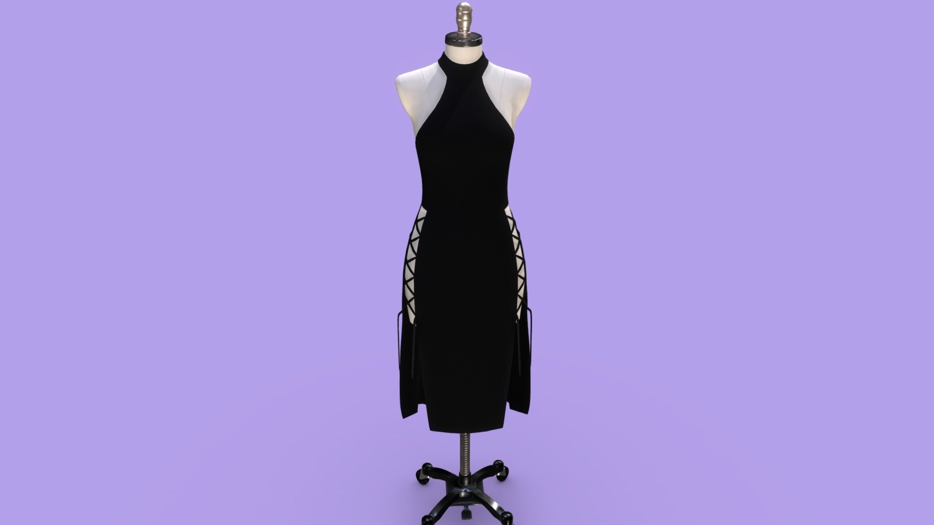Evening Dress On Dress Form - 3D model by Zelad (@zelad3d) [573ce99 ...