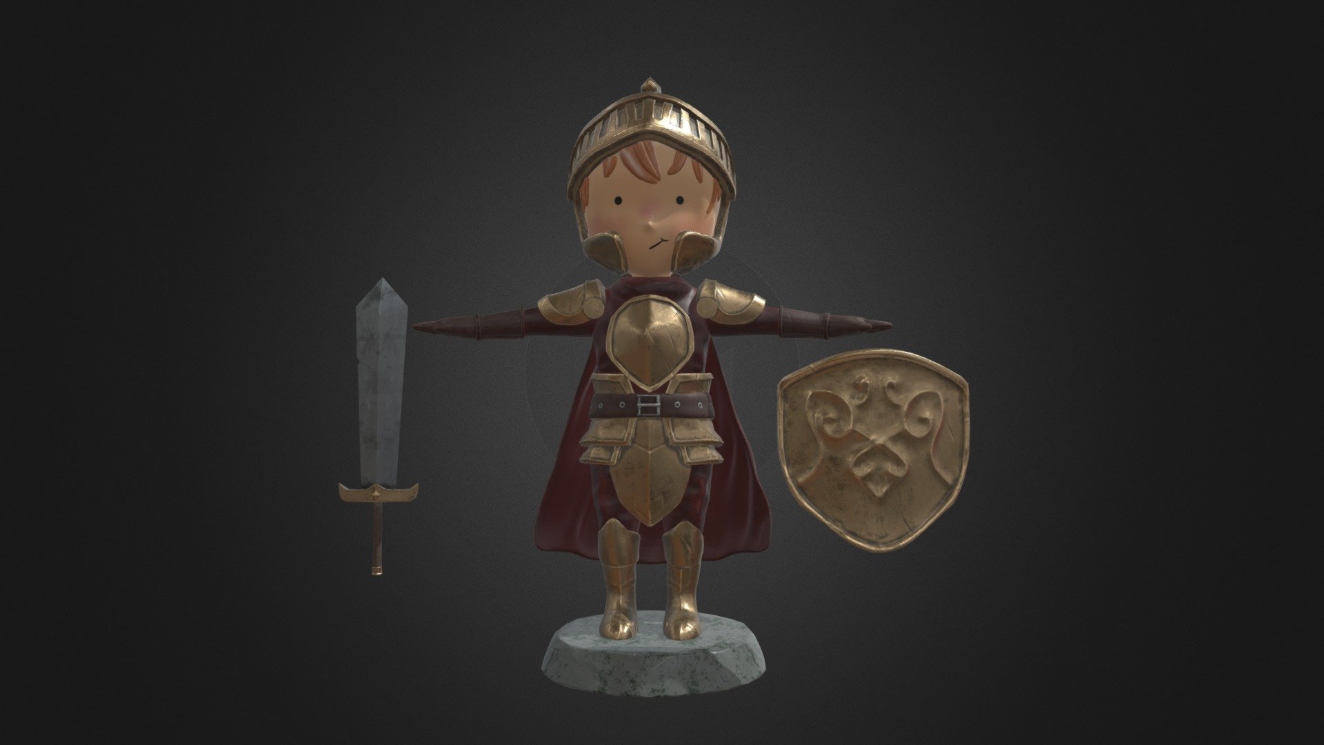 Hero chibi - Download Free 3D model by huy4901 [5741c55] - Sketchfab