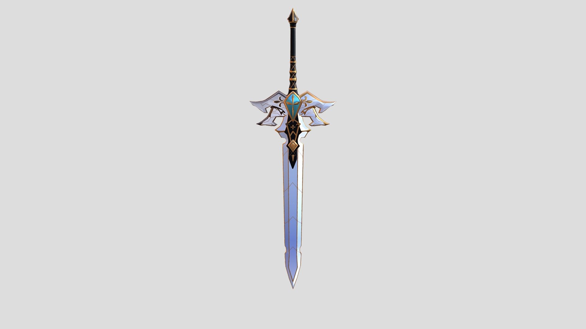 white wing sword - 3D model by Dragon_treasury [57438b6] - Sketchfab