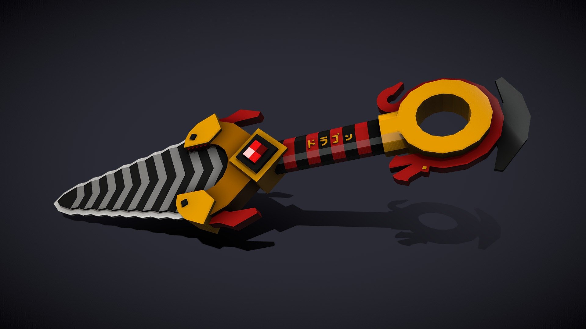 Dragon Kunai - 3D model by V-Artistry (@Vahlgoul) [5744913] - Sketchfab