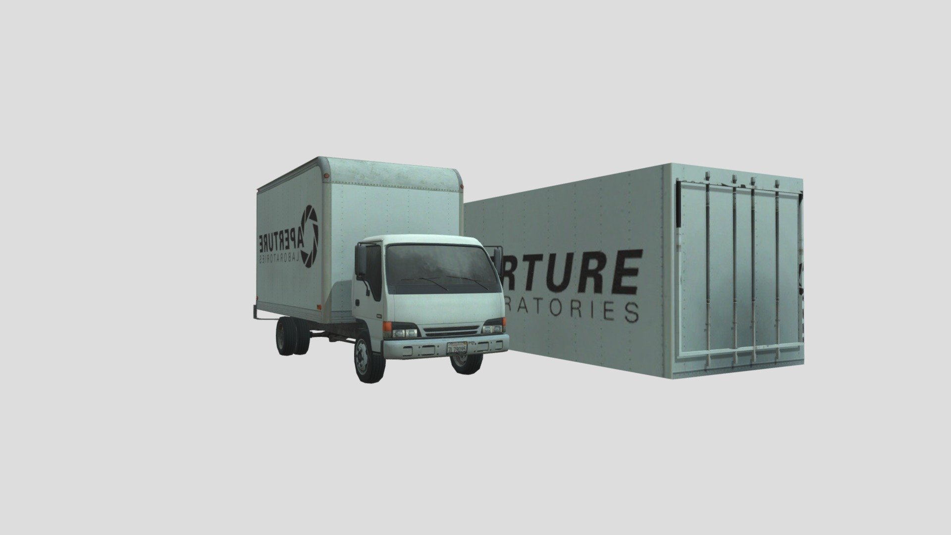 Aperture Truck + container Pack - Download Free 3D model by CatBox ...