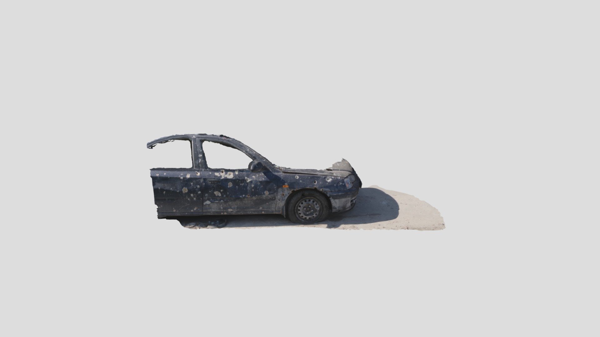 Ukraine Civilian car shot up - Download Free 3D model by Photogrammetry ...